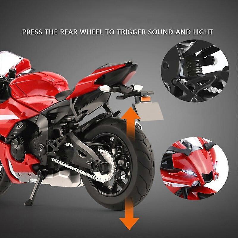 New 1:12 Yamaha YZF-R1 YZFR1 Alloy Die Cast Motorcycle Model Toy ...