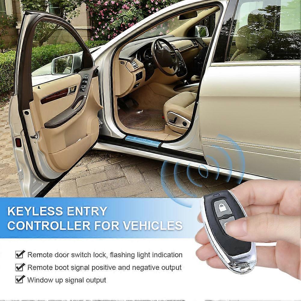 12V Auto Car Key Systems Key blade Locking Security less Entry Kit 2 ...