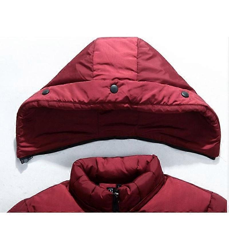 Men's Long Quilted Winter Down Jacket | Fruugo UK