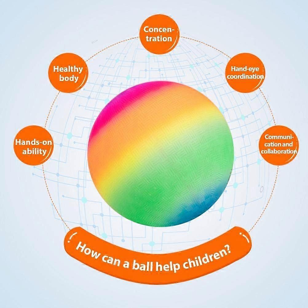 Sporting Balle 8,5in Bouncy - Kickball Rainbow Ball - Pour enfants ...