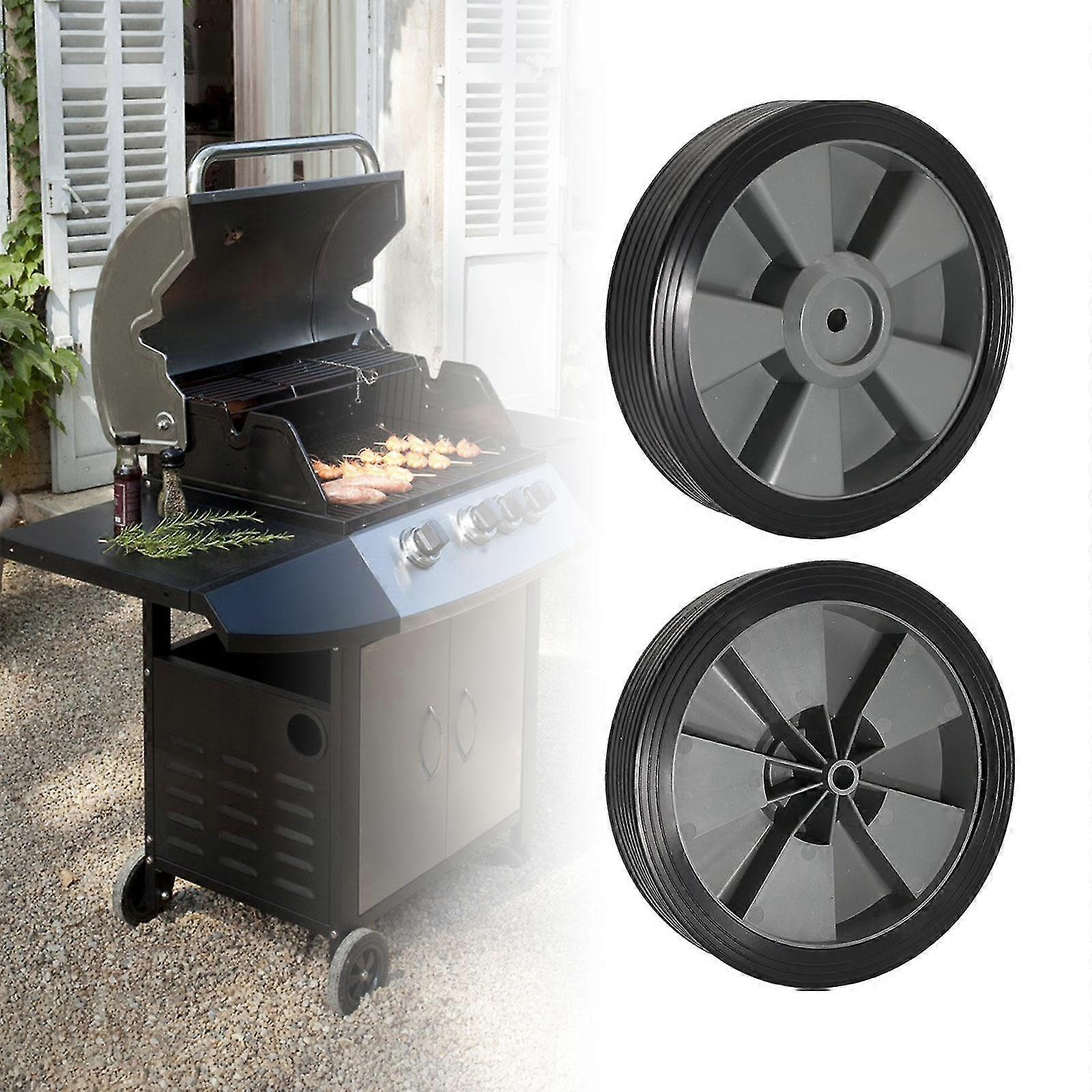 2x Bbq Grill Wheel Replacement Part Wheelbarrow Garden Easy To Install ...