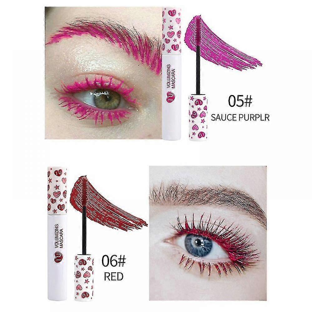 Colored Mascara 7 Pack Waterproof And Smudgeproof Longlasting Mascara ...