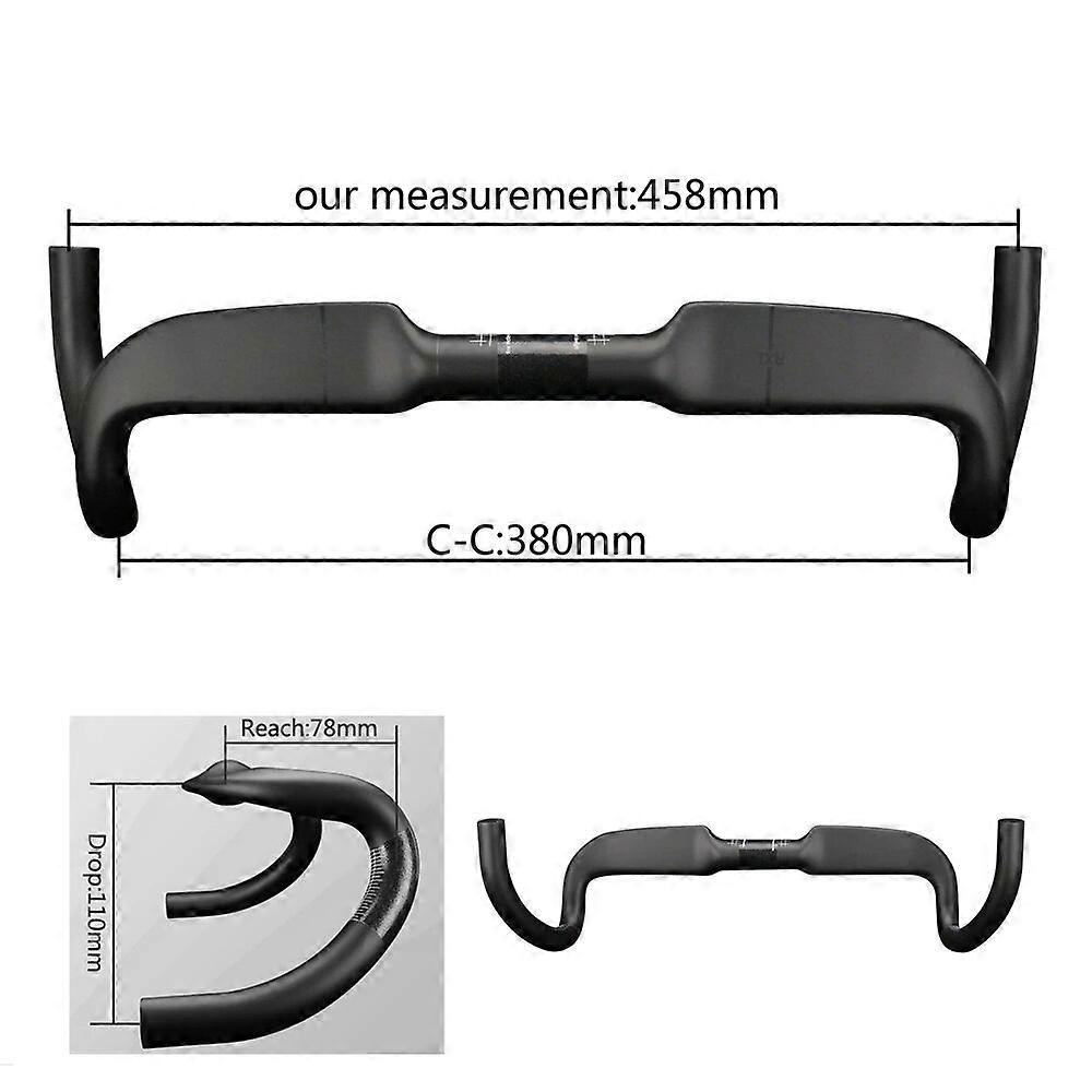 RXL SL 31.8 Carbon Road Handlebar For Bicycle Internal Routing UD Matte ...