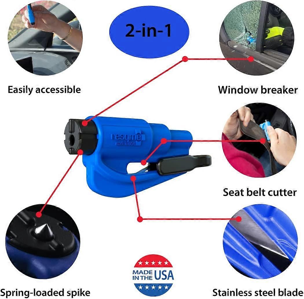 Resqme GBO-RQMTWIN-BLAU Car Escape Tool | Fruugo UK