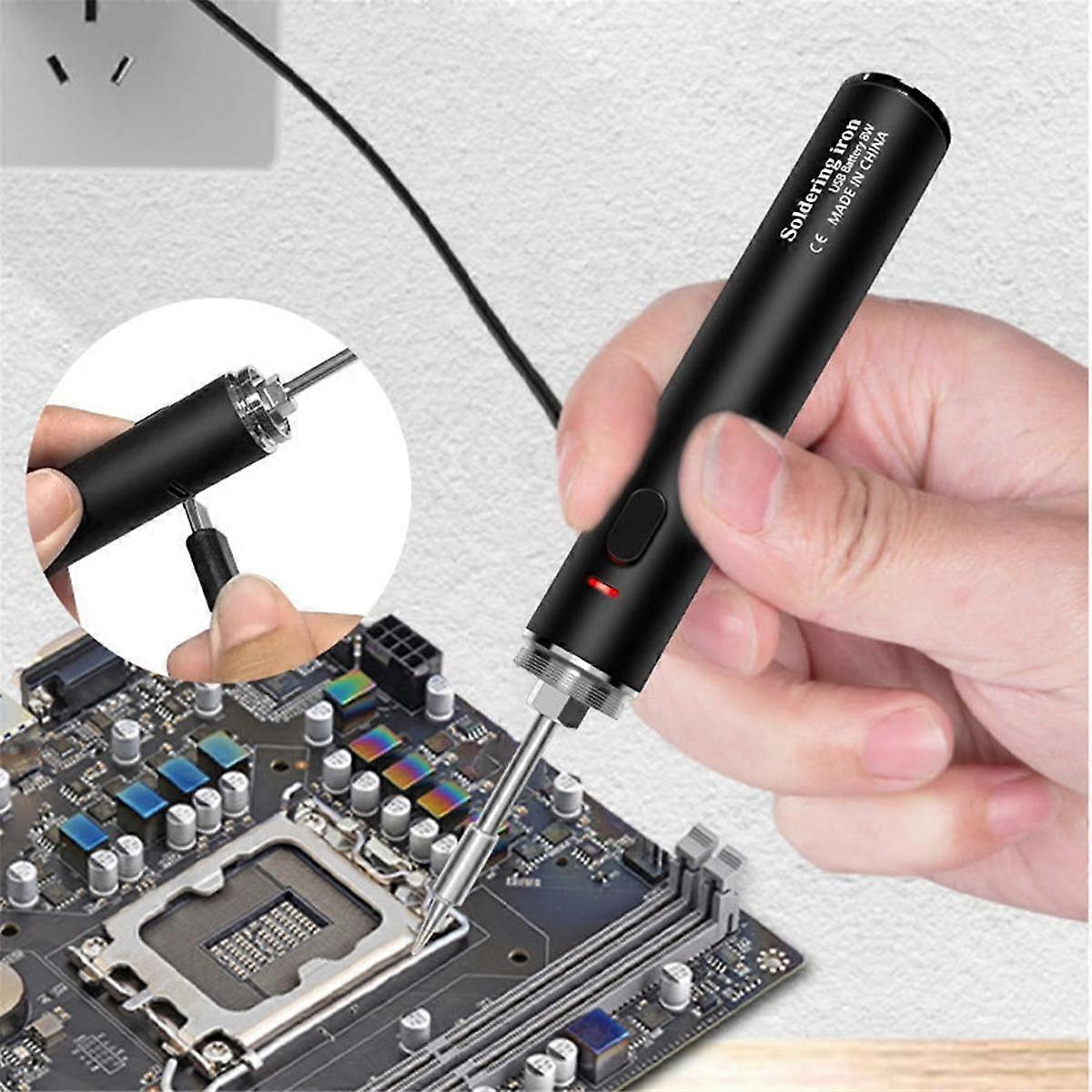 Usb Soldering Iron Charging Usb Electric Soldering Iron 18650 Lithium ...