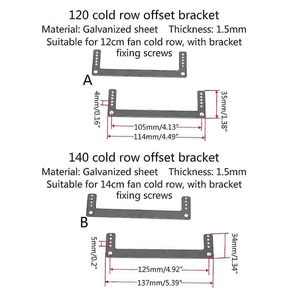 Metal Radiator Offset Mounting Bracket for Lian Li 011D Mini & 011 Mini ...