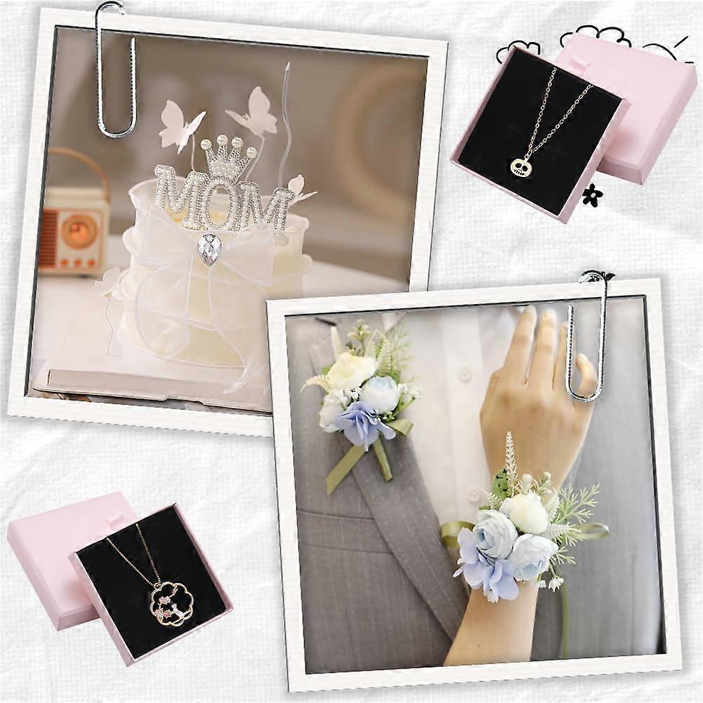 Jewelry Gift Boxes 2 Pack Pink Cardboard Jewelry Boxes with Velvet ...