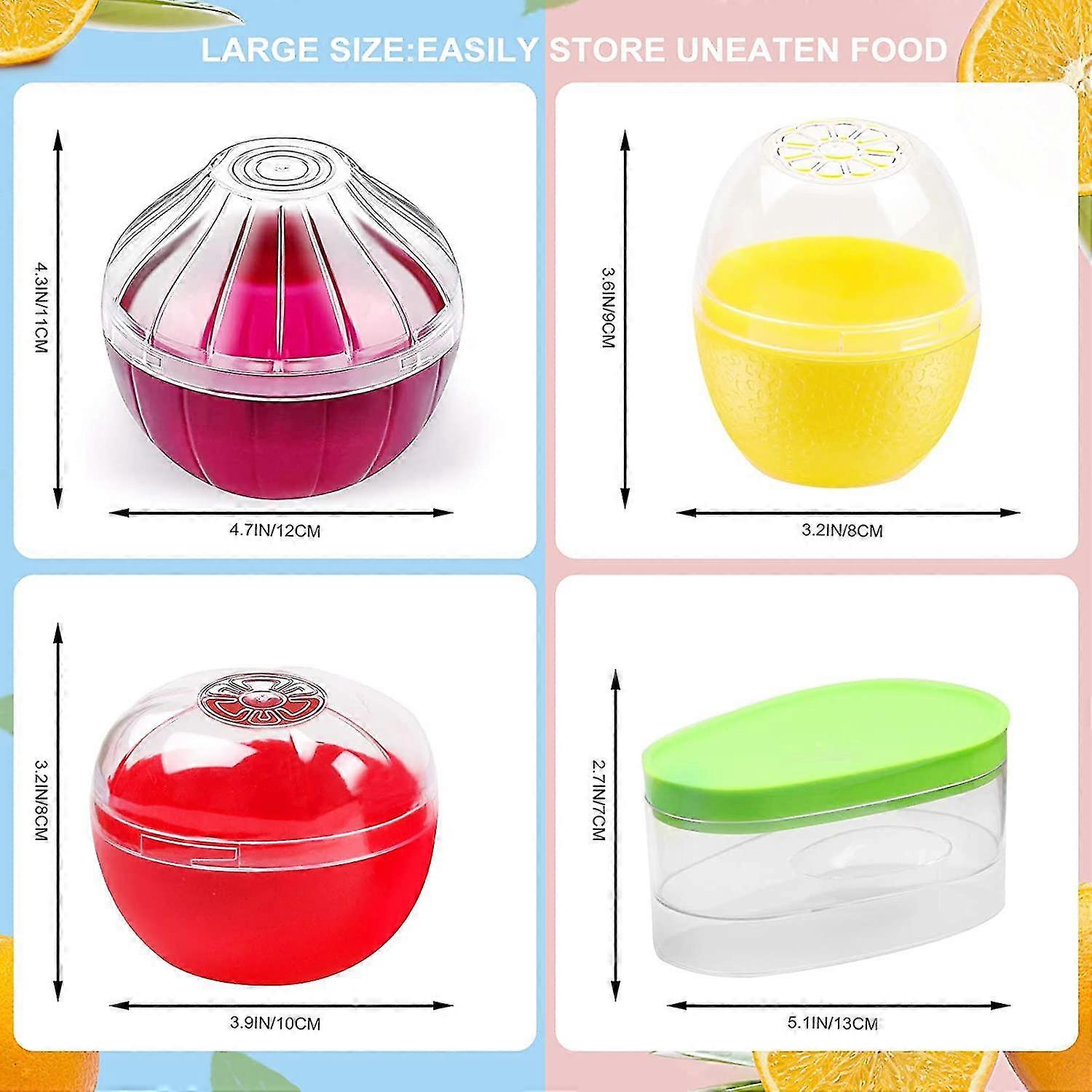 Fruit And Vegetable Storage Containers For Fridge 4 Piece Set, Onion ...