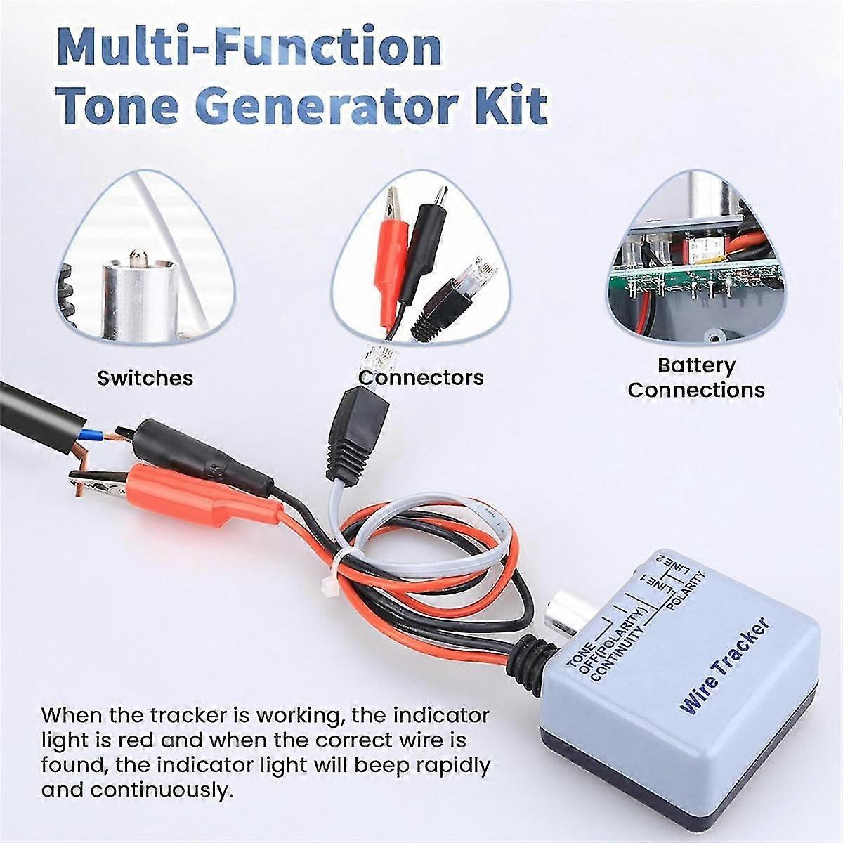 Tone Generator Kit, Wire Tracer Circuit Tester, 200ep Kabeltestare med ...