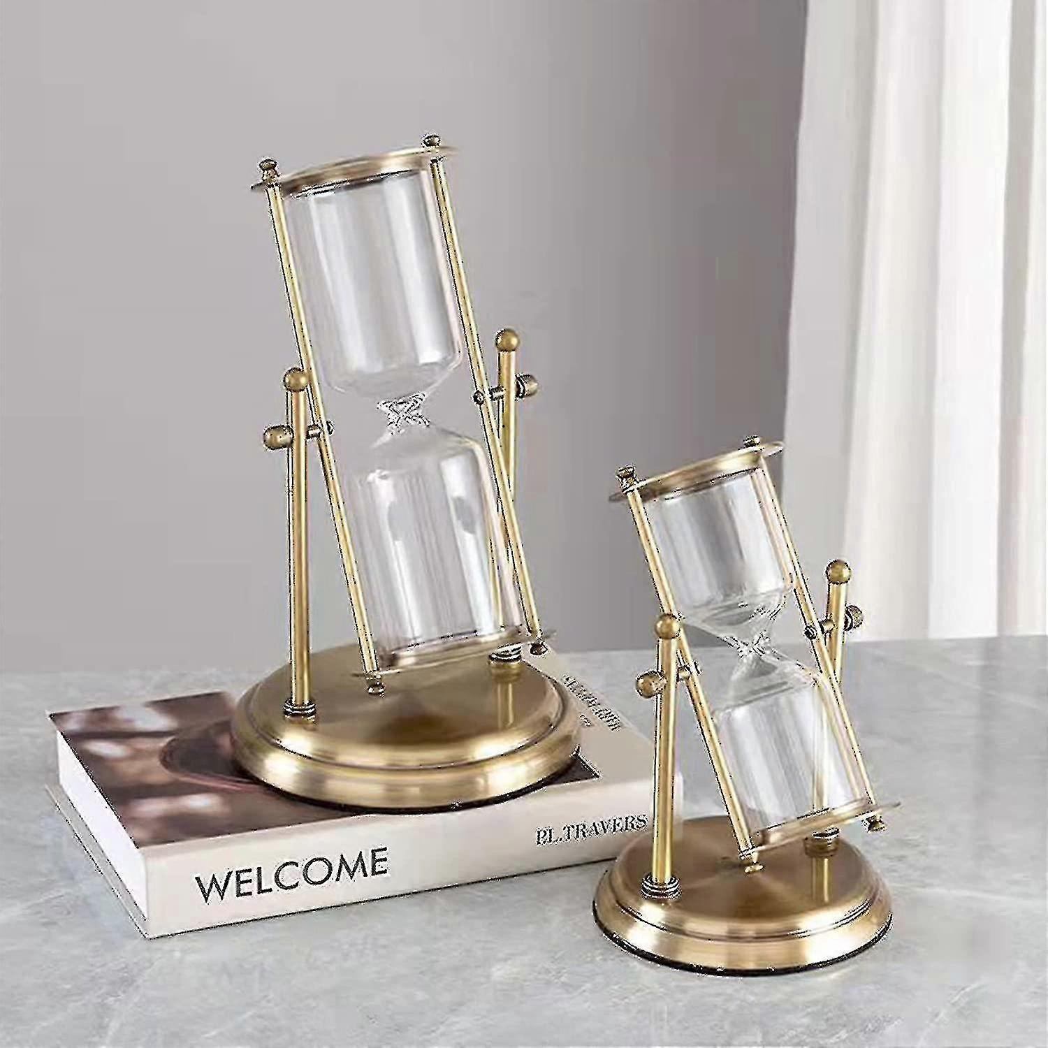 Empty Bottle Hourglass Empty Hourglass 360 Rotating & Engraving Brass Sand Clockmetal Sand Watch ...