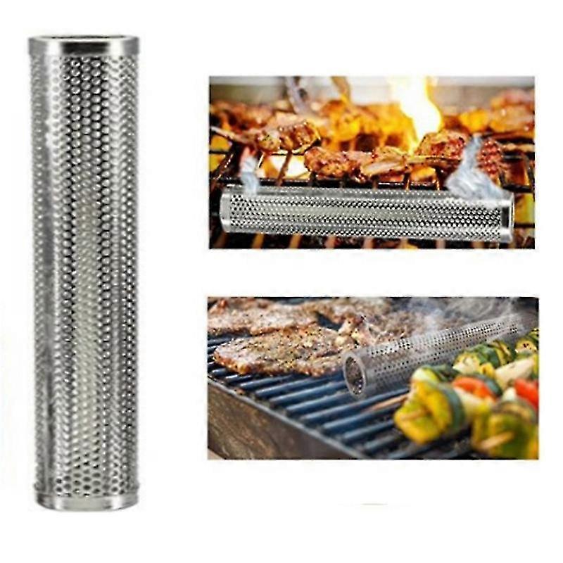 Bbq Stainless Steel Accessories Meshes Perforated Mesh Smoker Tube ...