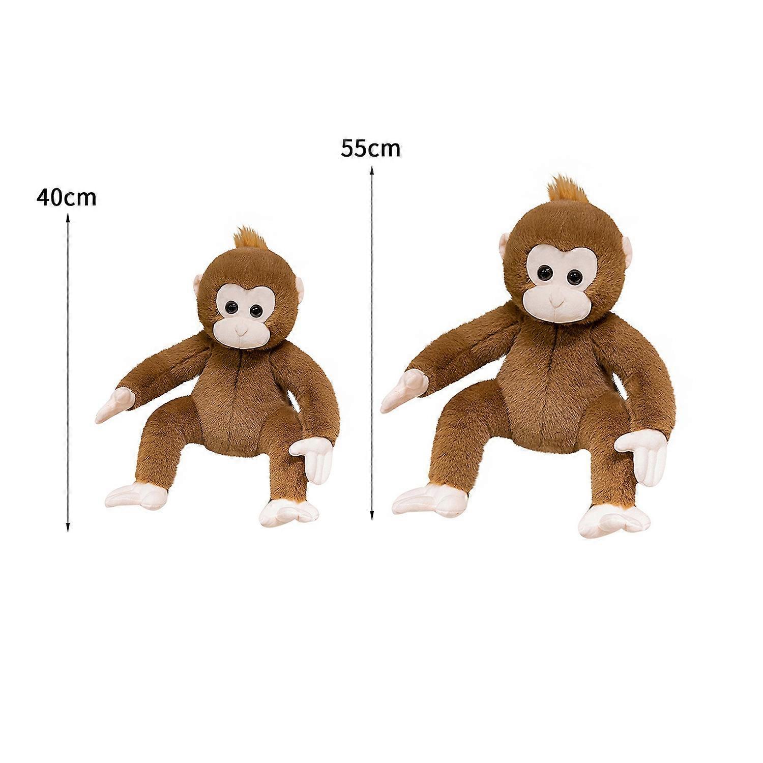 Large Monkey Stuffed Animal Plush Toy Cute Baby Monkeys Soft Plushie ...