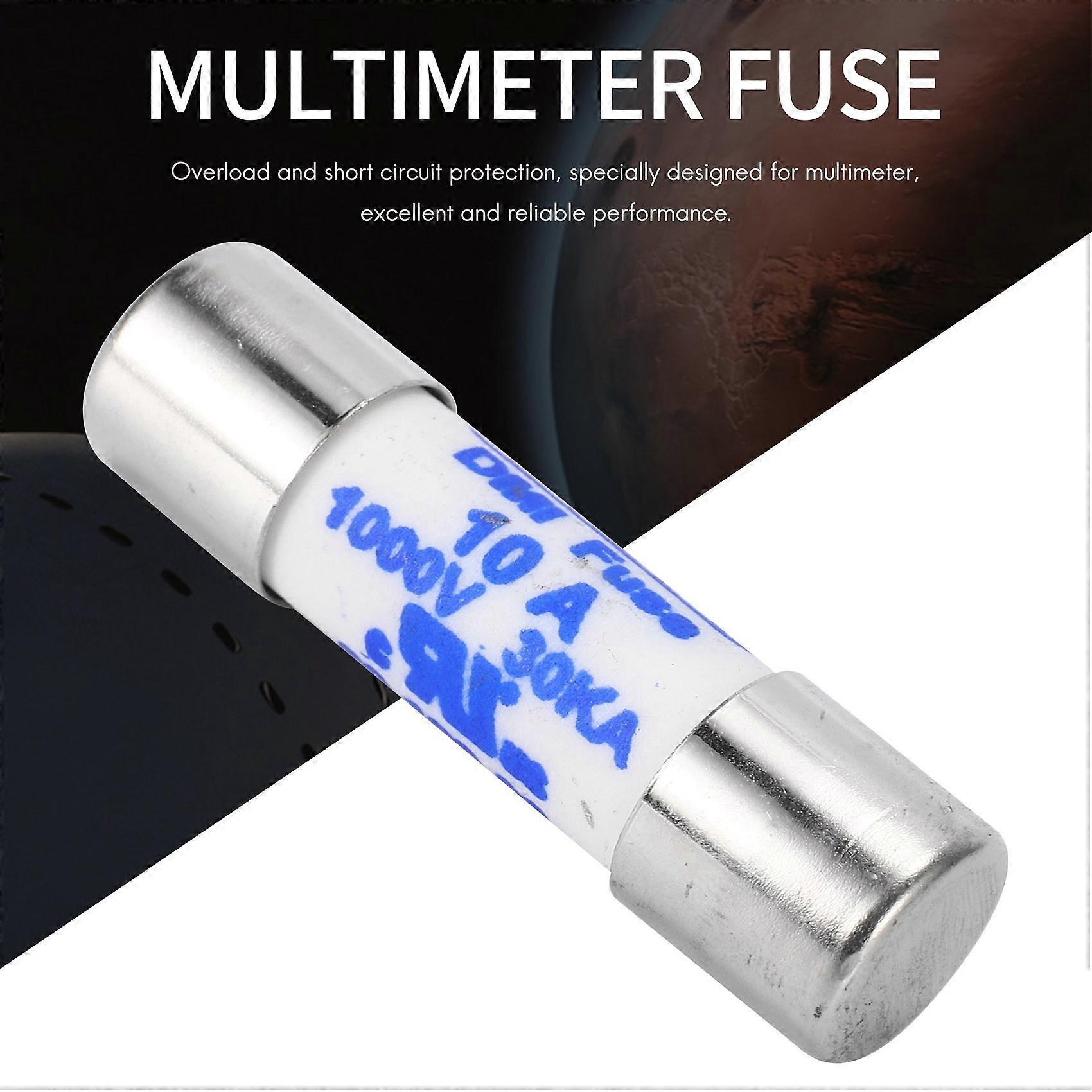 Multimeter 10 x 38mm 1000V 10A Cylinder Ceramic Fuse White | Fruugo UK