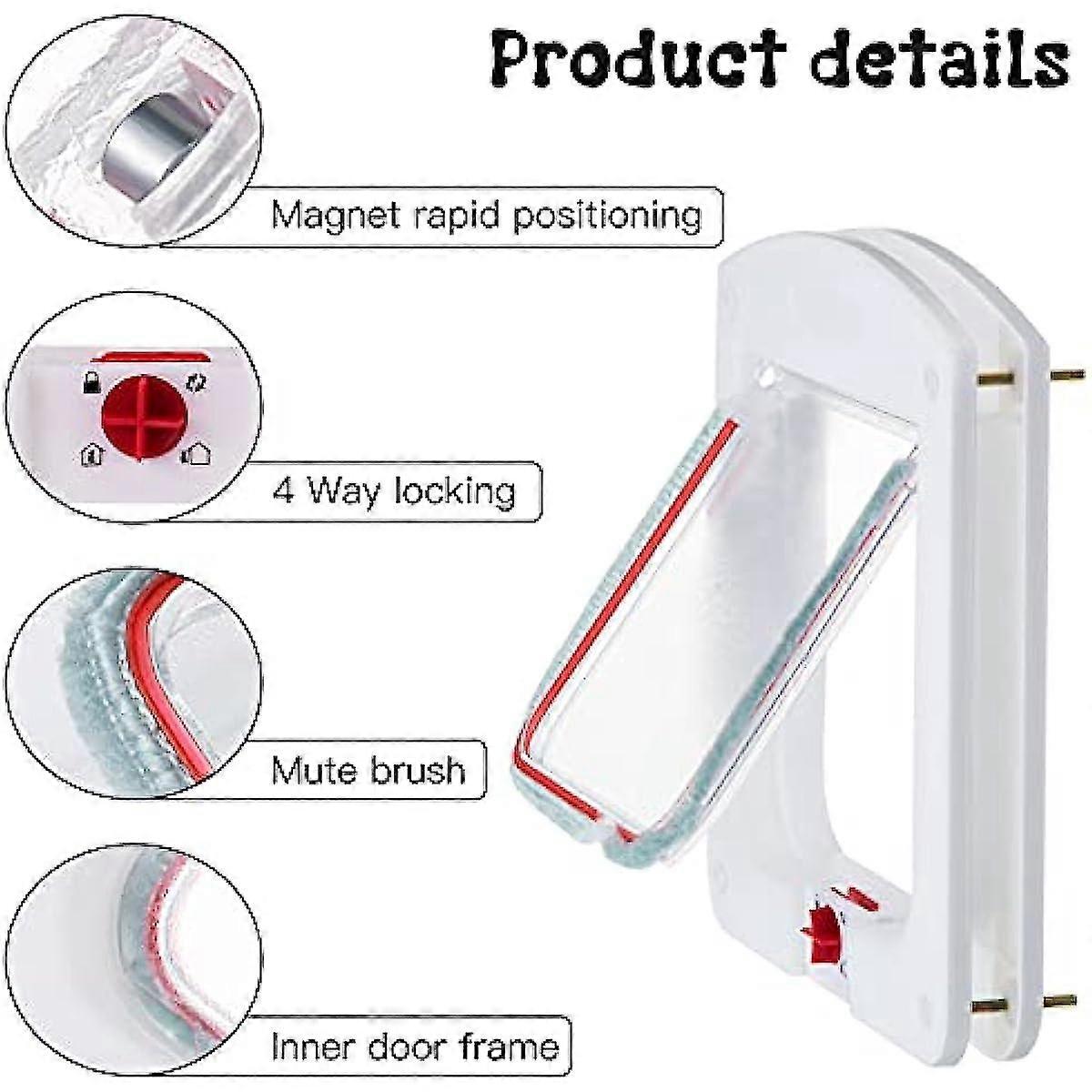 Pet Door For Cats And Dog Cat Flap Door For Interior Exterior Cat Door ...