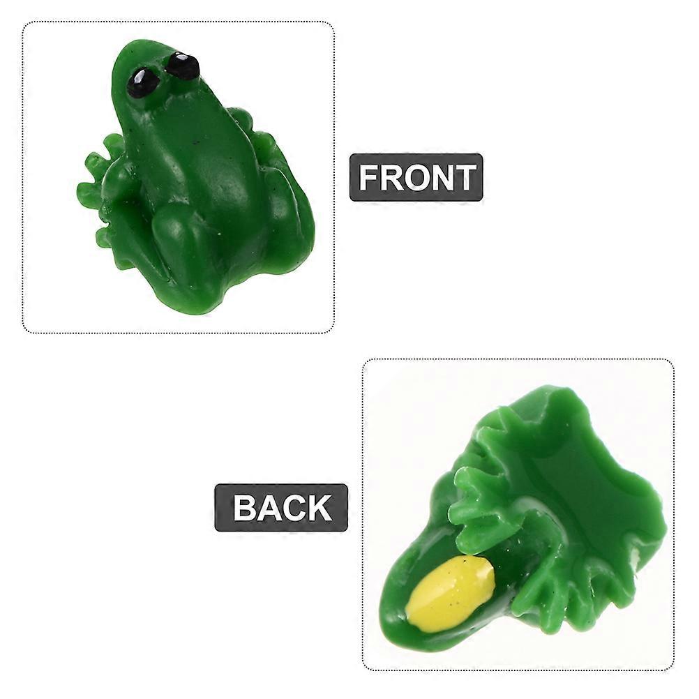 16 Pcs Terrarium Decor Funny Frog Sculpture Small Plastic Frogs Toy ...