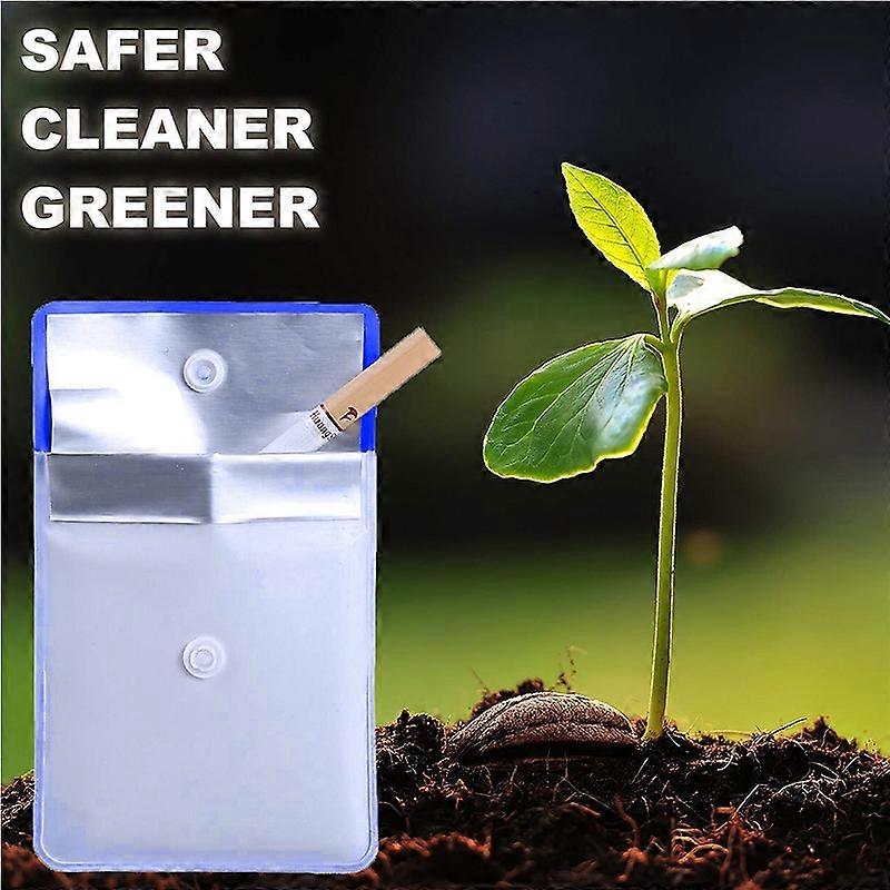 6Pcs Pocket Size Ashtray Bag Pouch Fireproof Odor Free Cigarette Ash ...