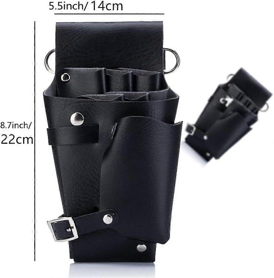 Hairdressing Tools Waist Belt Bag PU Leather Hair Styling Equipment Belt Bag Barber Bag Pouch ...