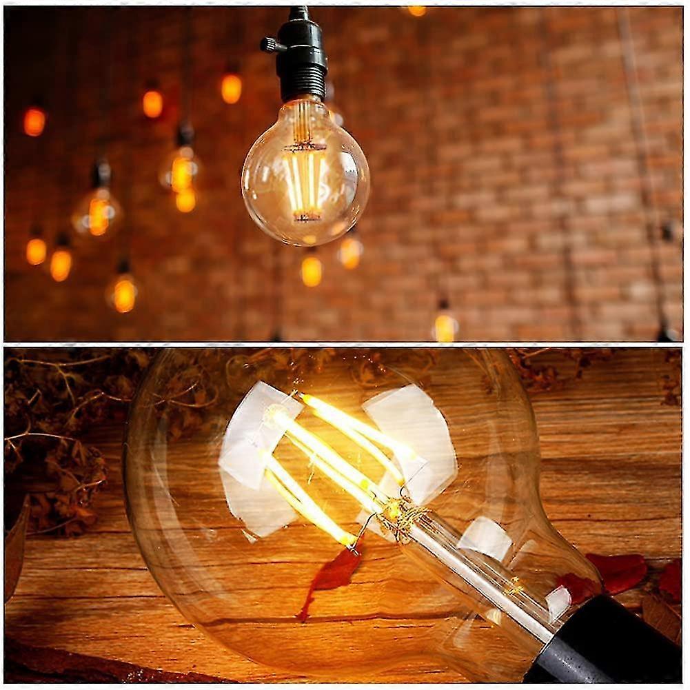 E27 Retro Led Light Bulbs, G80 4w Led Bulb Decoration Light Retro ...