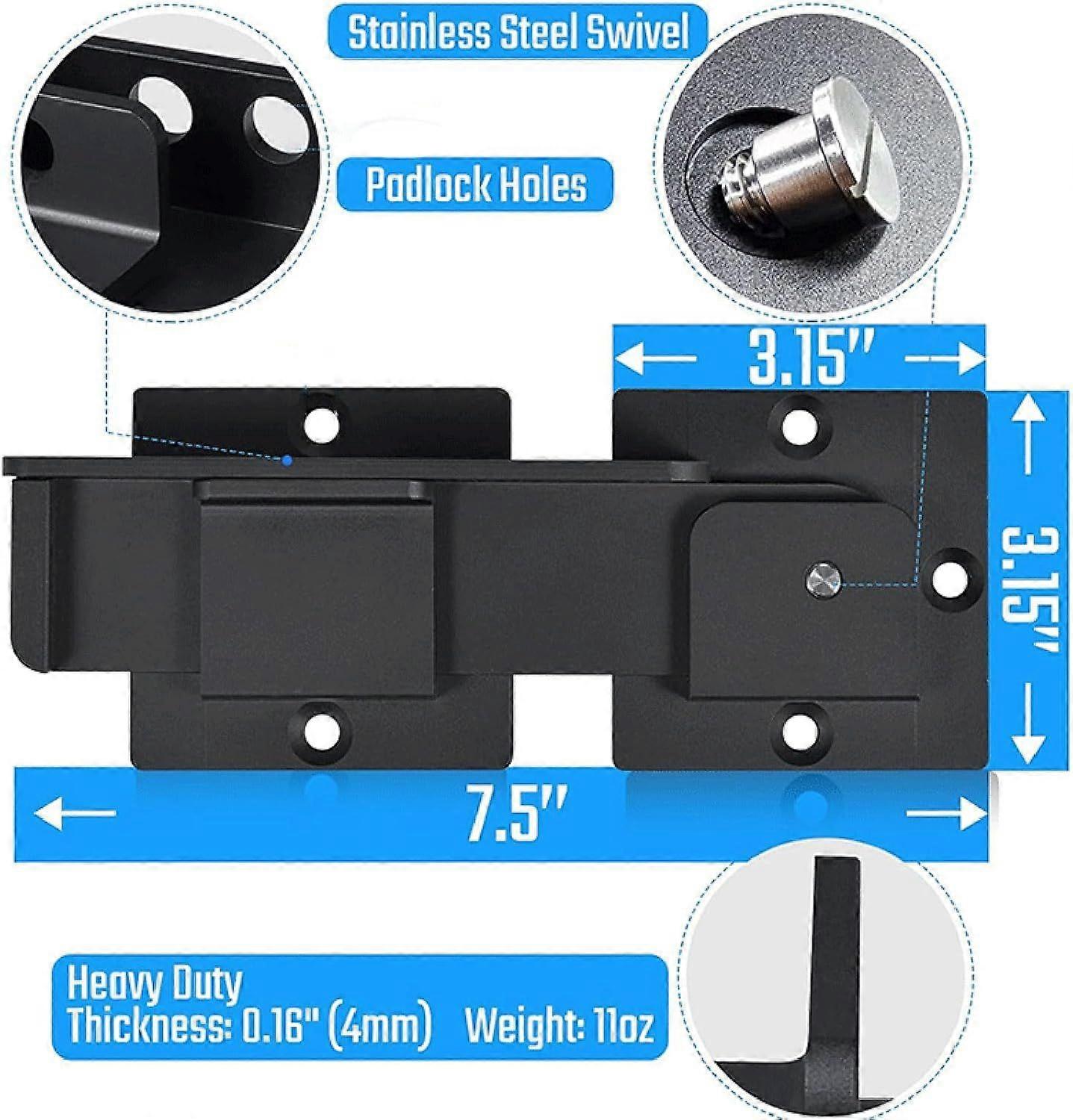 7.5" Latches With Padlock Option Adjustable Metal Lock Secure 7.5inch ...