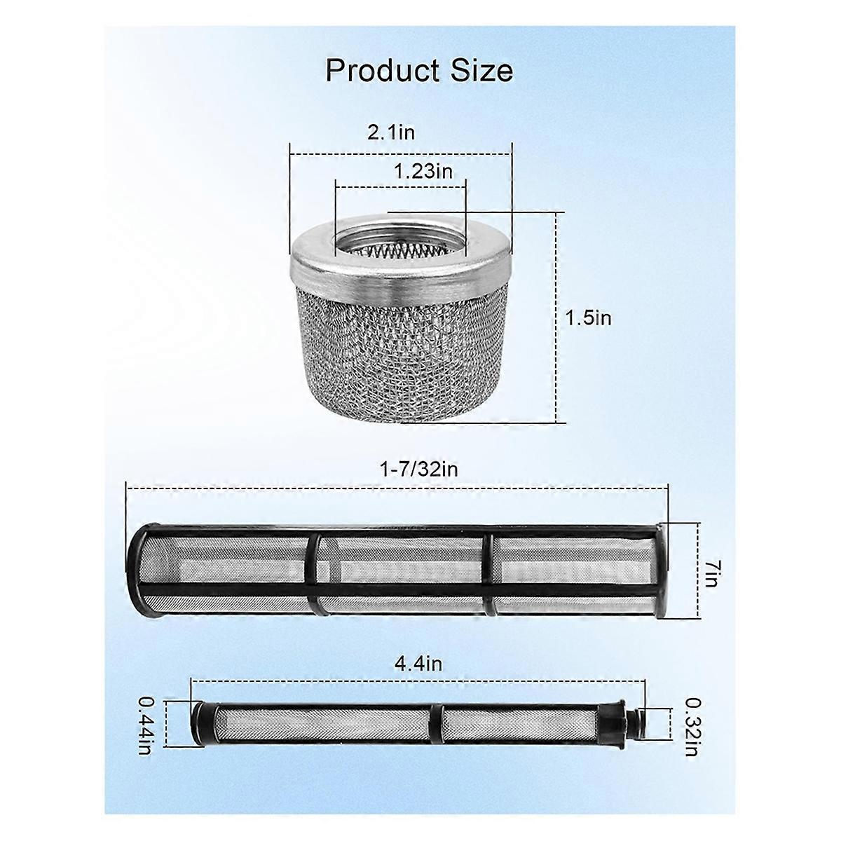 Airless Filter Screen Kit Suction Pipe Pump Inner Core Filter Screen ...