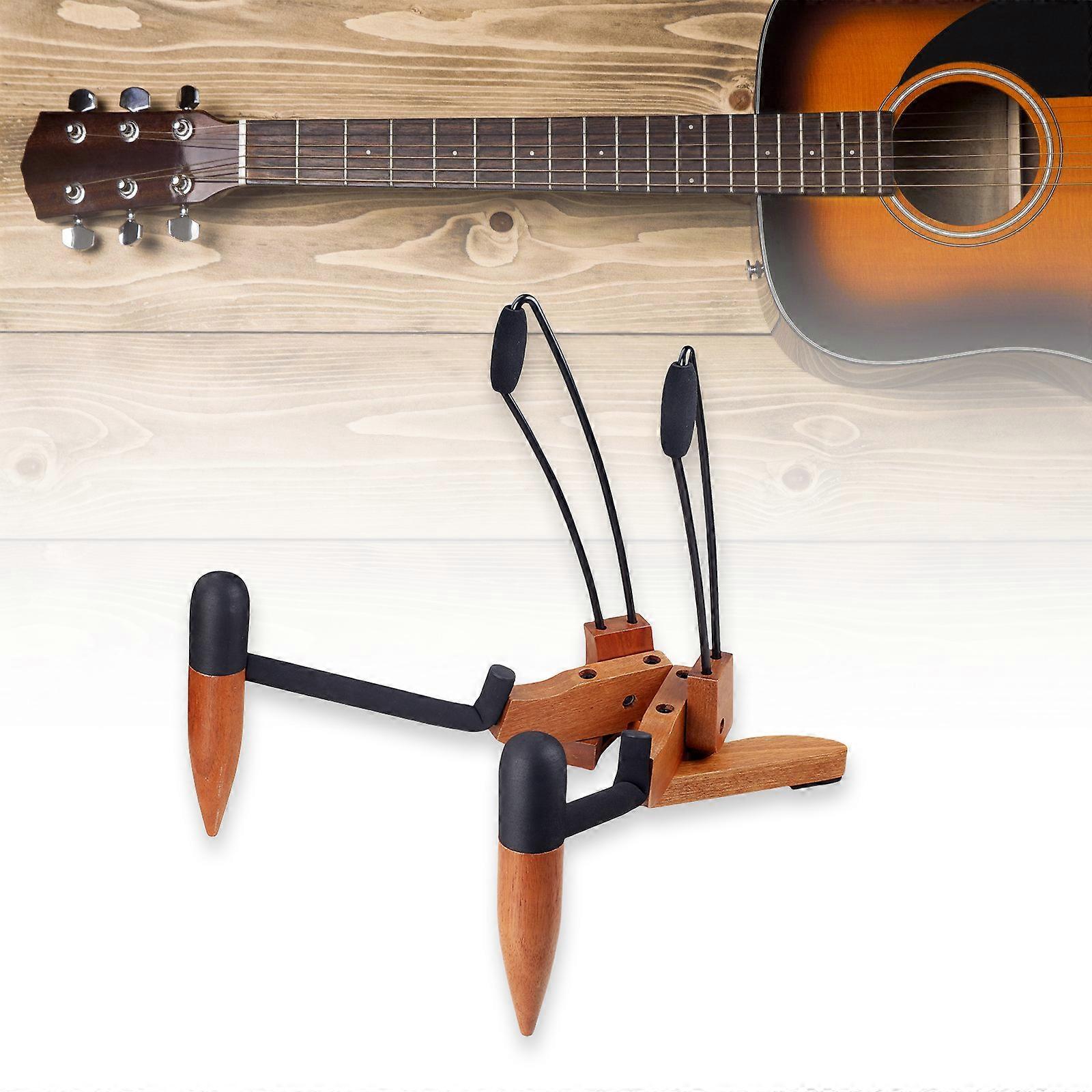 Wood Ukulele Floor Stand Portable Small Guitar Display Stand Folding ...