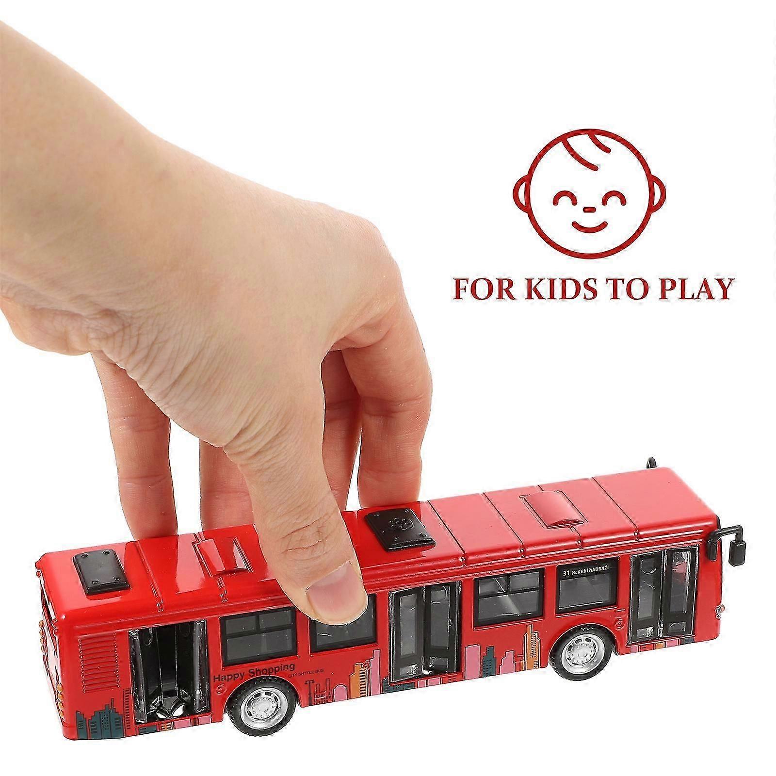 Simulation City Bus Model Pull Back Bus Toy Car Toy Vehicles Toy for ...