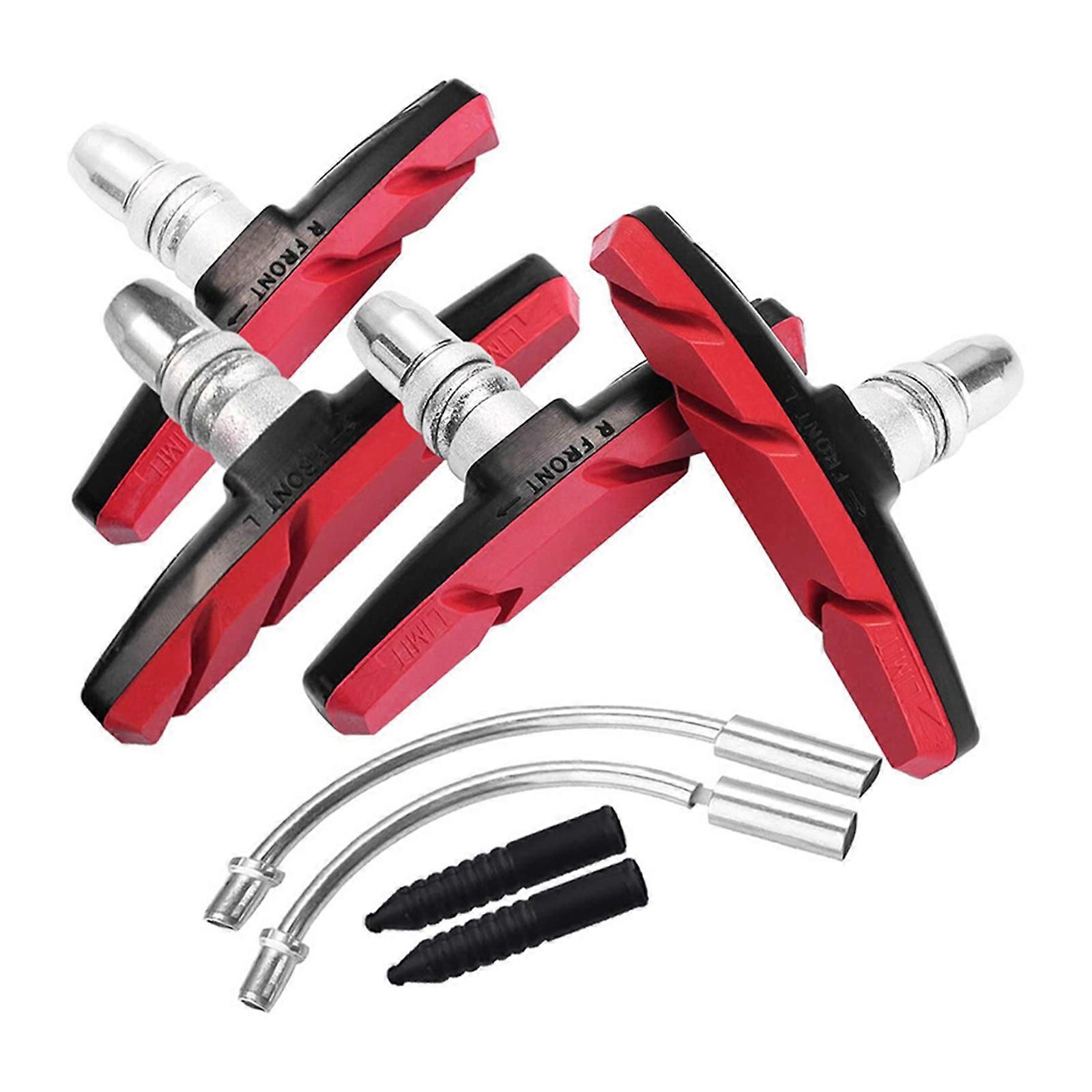 2 Pair Bike Wheel Brake Pad V Type Quiet Brake Pad Shoes Mountain Bike ...