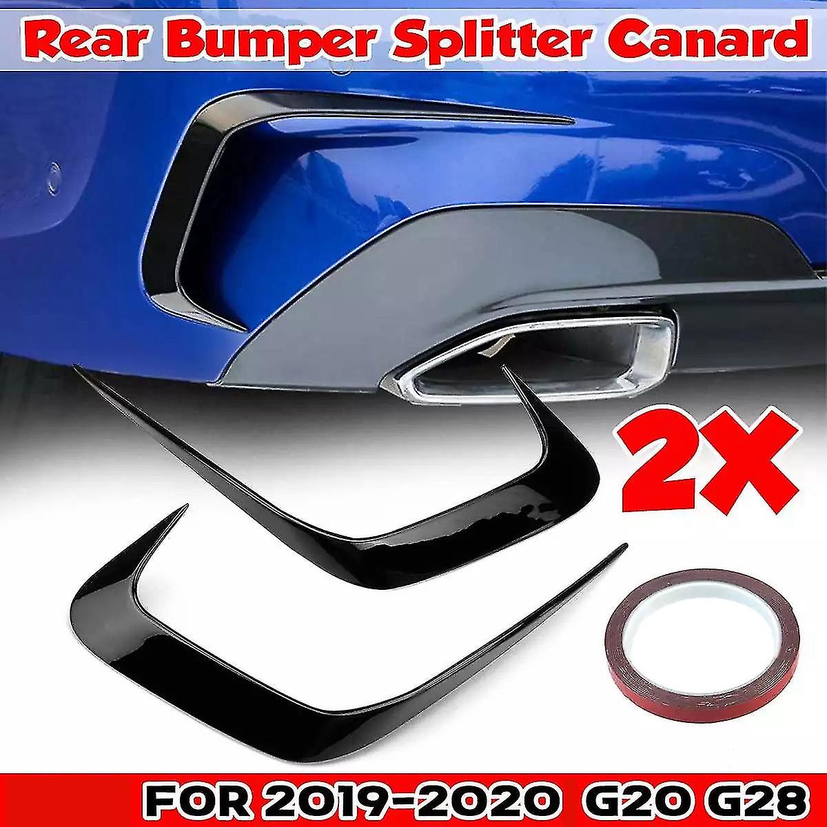 Glossy Black Car Rear Bumper Side Splitter Spoiler For Bmw G20 G28 ...