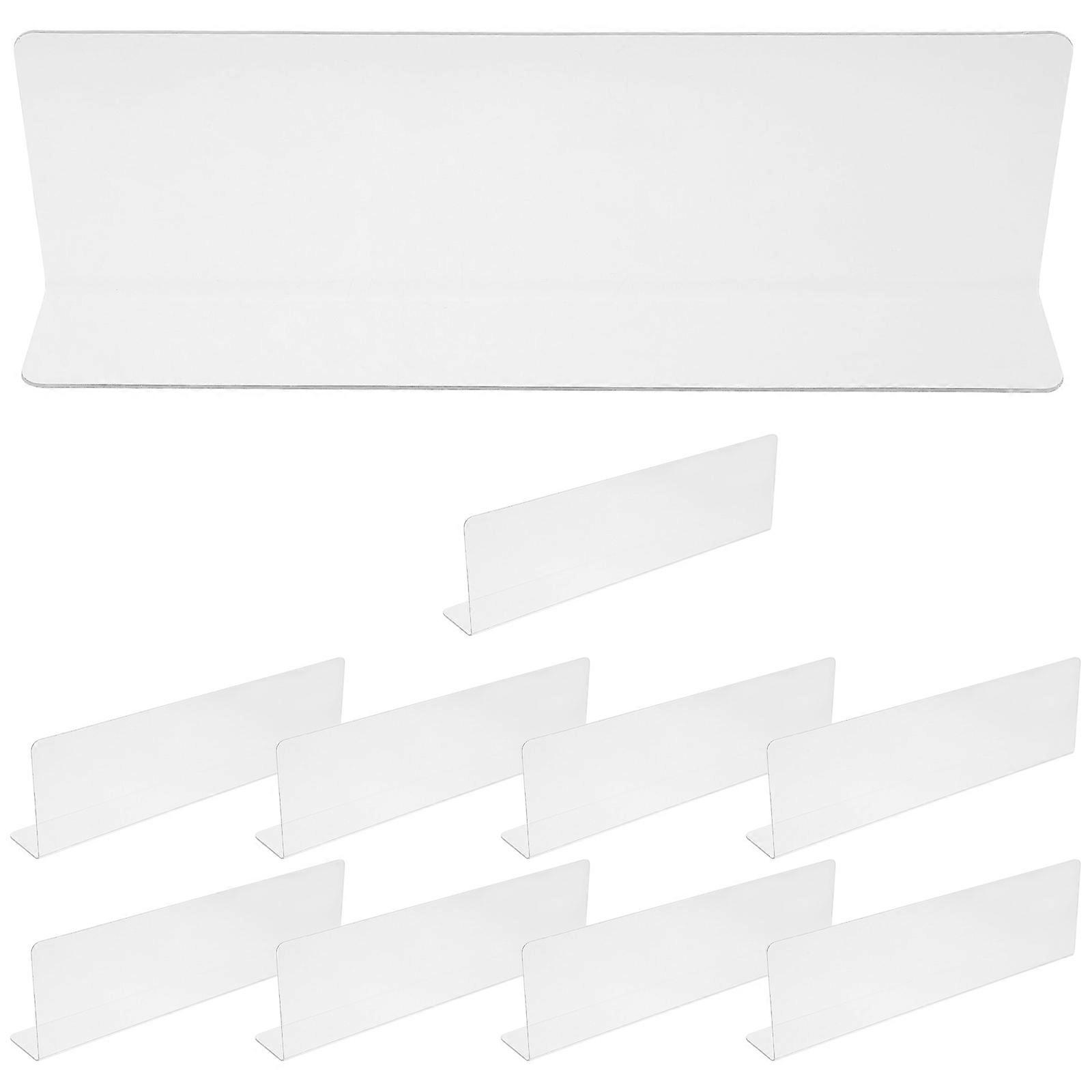 10Pcs Shelf Dividers L Shape Commodity Dividers Clear Closet Dividers ...