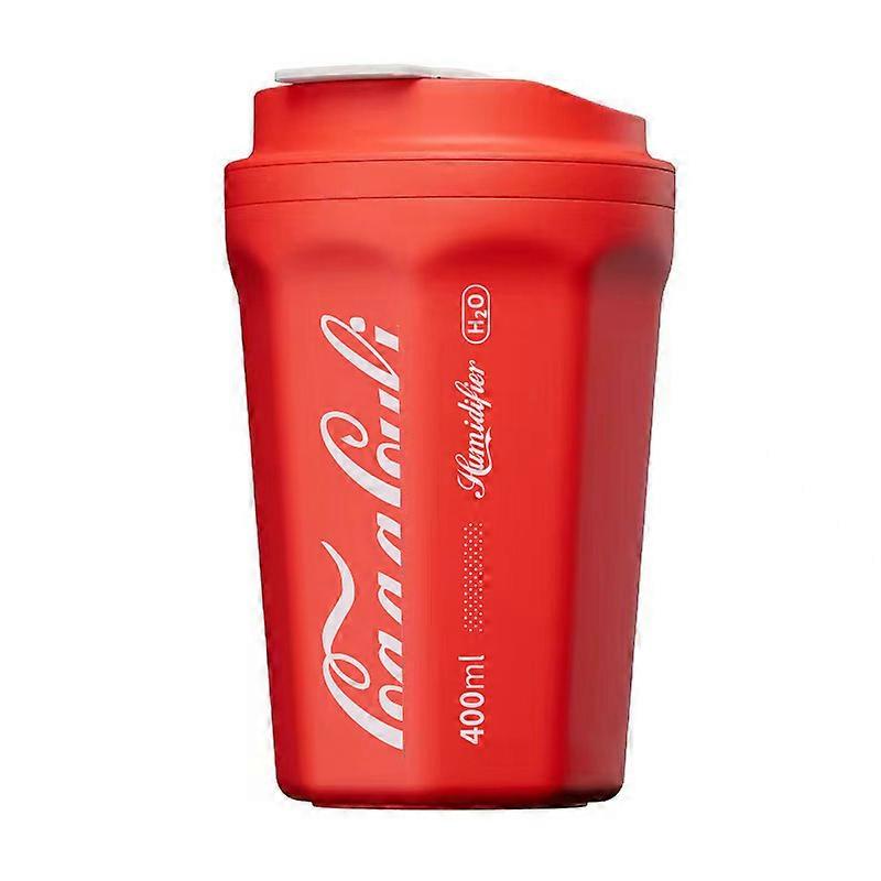 Flame Red USB-Powered 400ml Cordless Coca-Cola Cup Shaped Air Diffuser ...