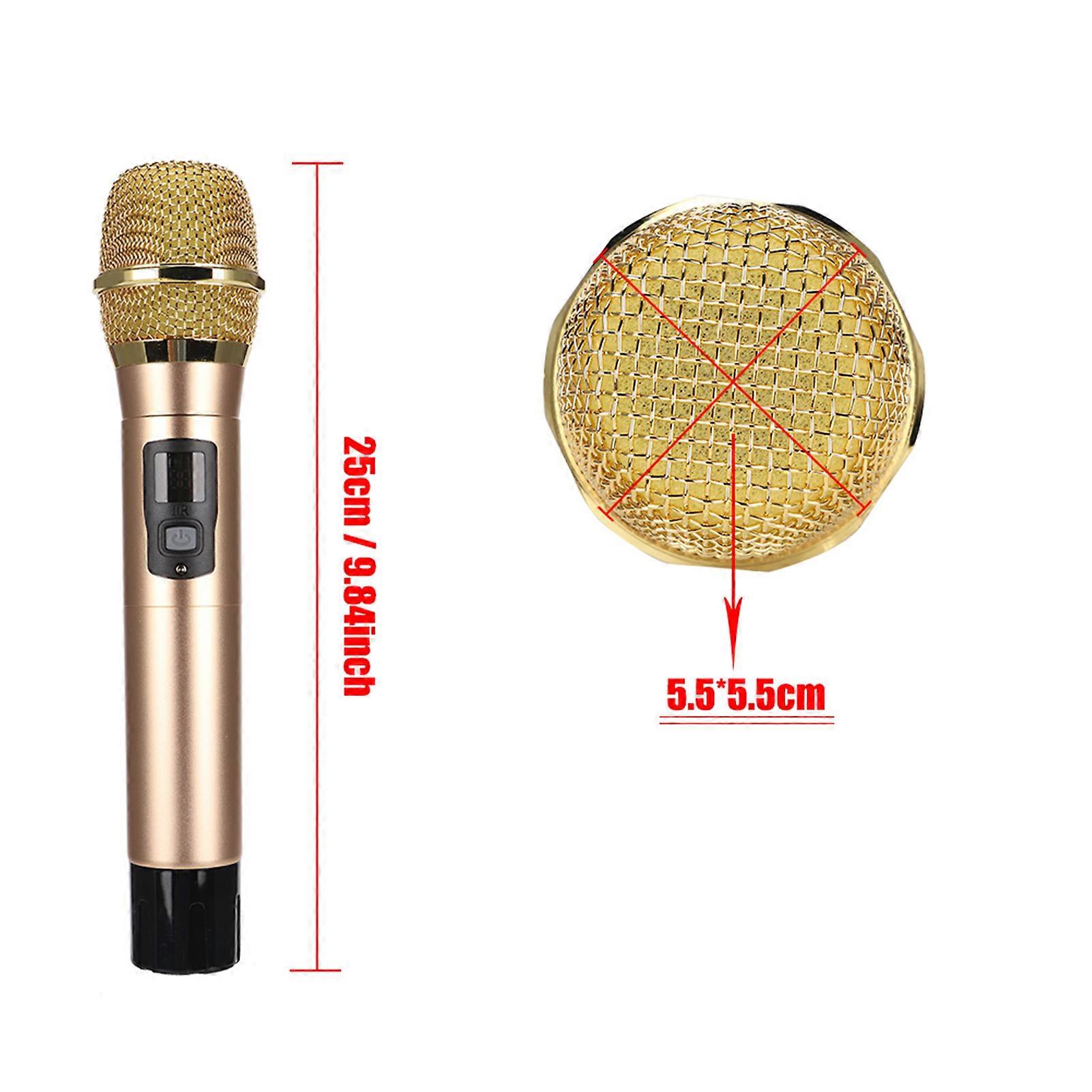 UHF Handheld Wireless Lithium Battery Microphone with Mini Bluetooth ...