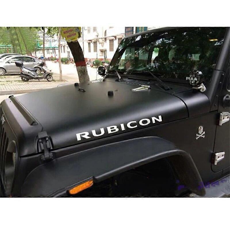 2pcs Car Body Front Rear Hood Bonnet Sticker for Jeep Logo Rubicon ...