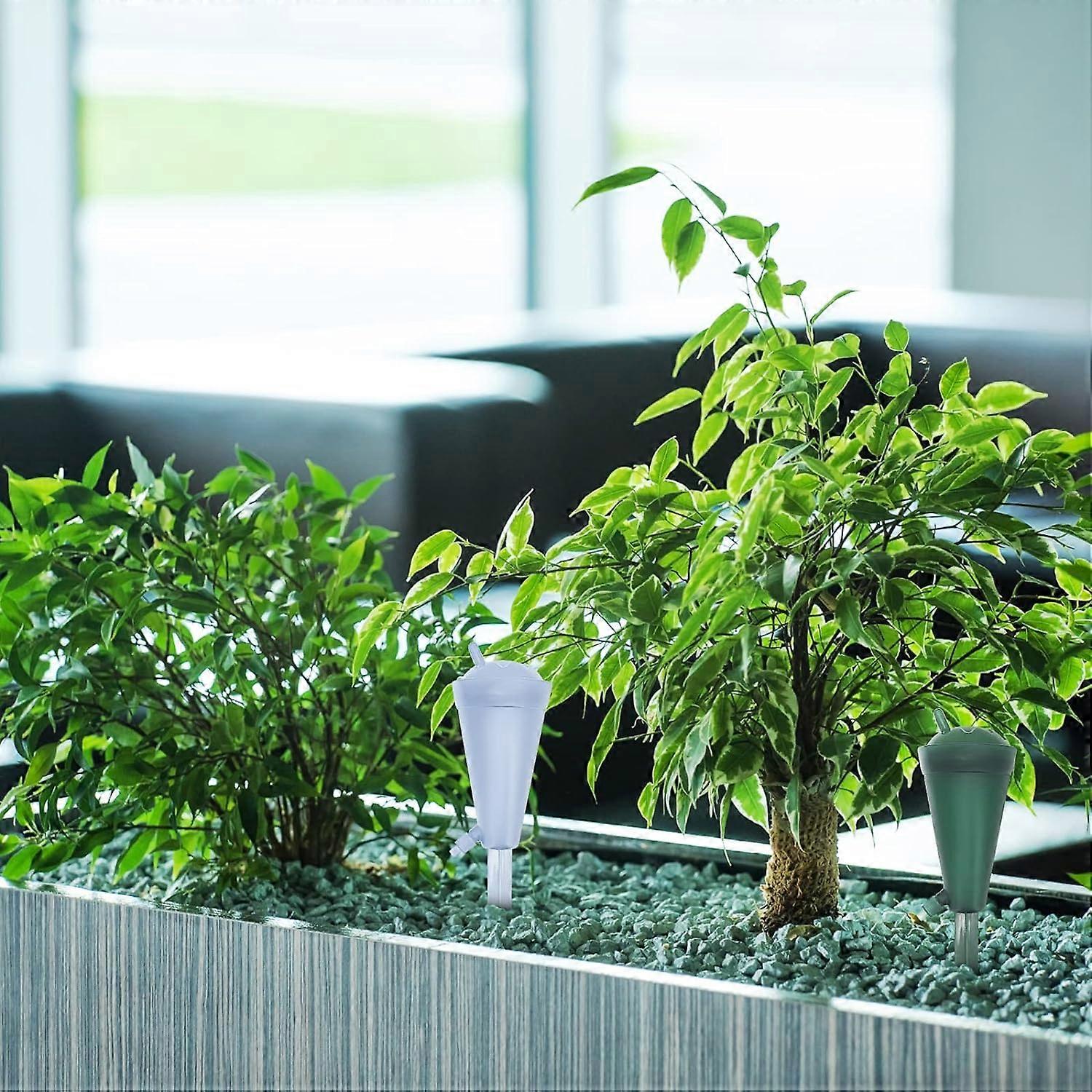 4 stk vandingsanordninger af plastplanter, automatisk ...