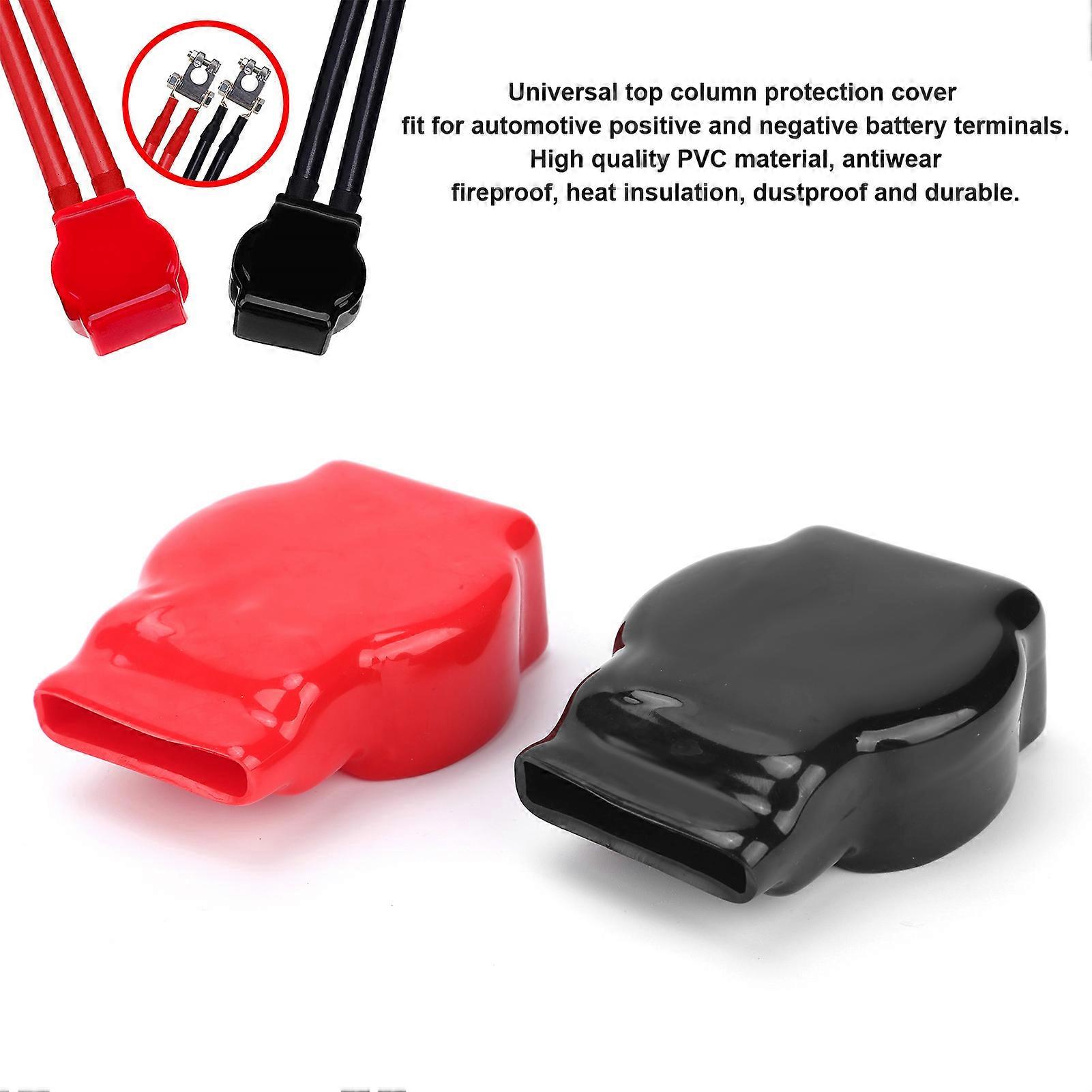 Battery Terminal Car power connector Covers Positive Negative Top Post ...