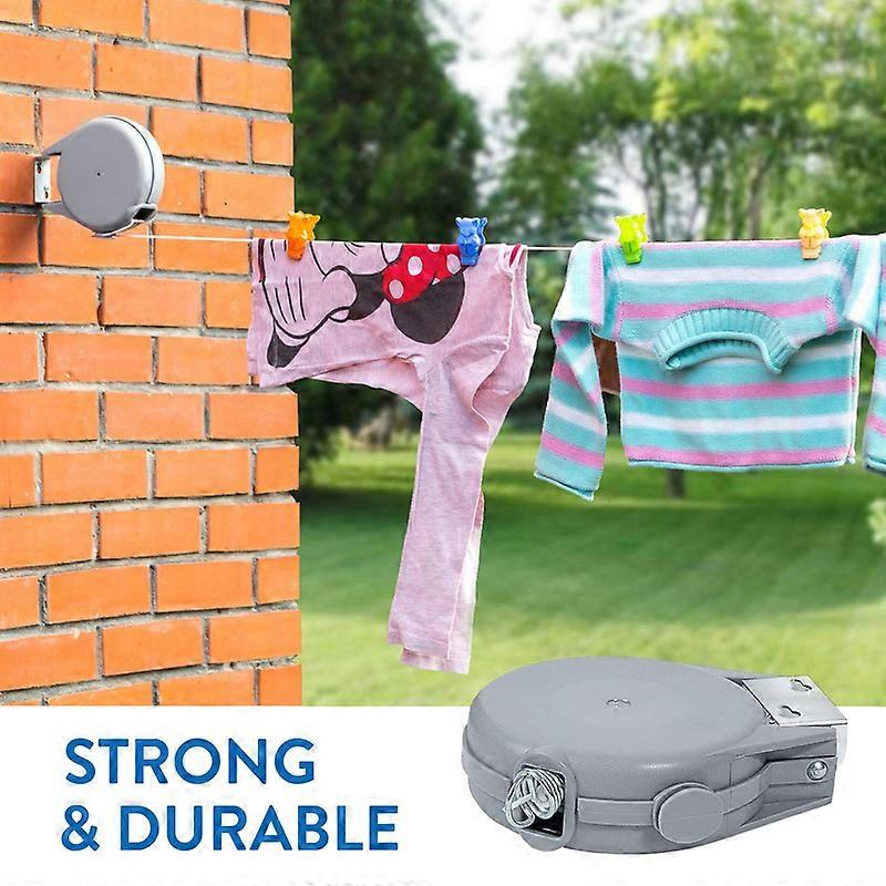 Long Washing Line, Retractable Clothes Line Outdoor | Fruugo UK