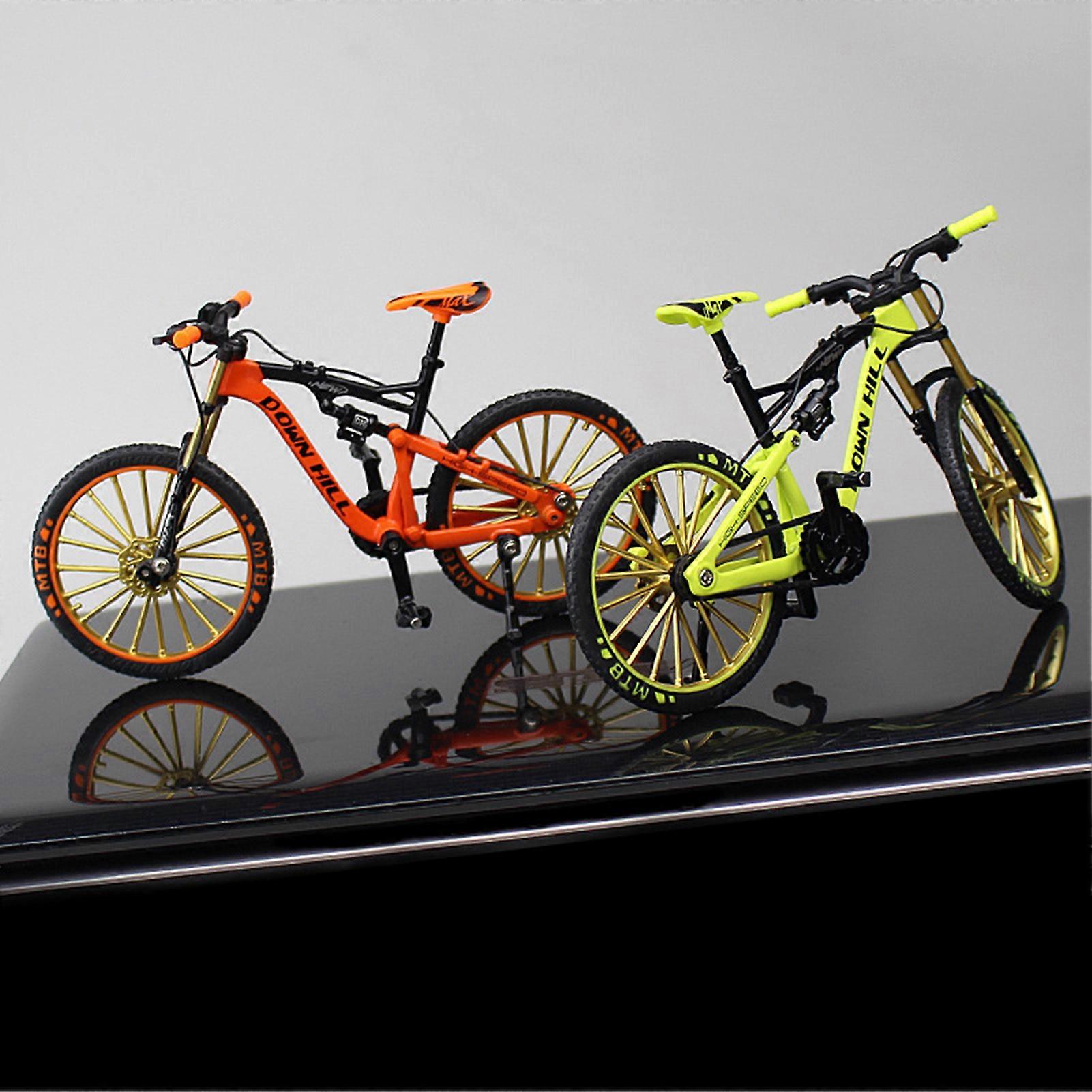 Bicycle Model 1:10 Scale Realistic Shape Alloy Downhill Mountain Bike Toy Birthday Gift | Fruugo UK