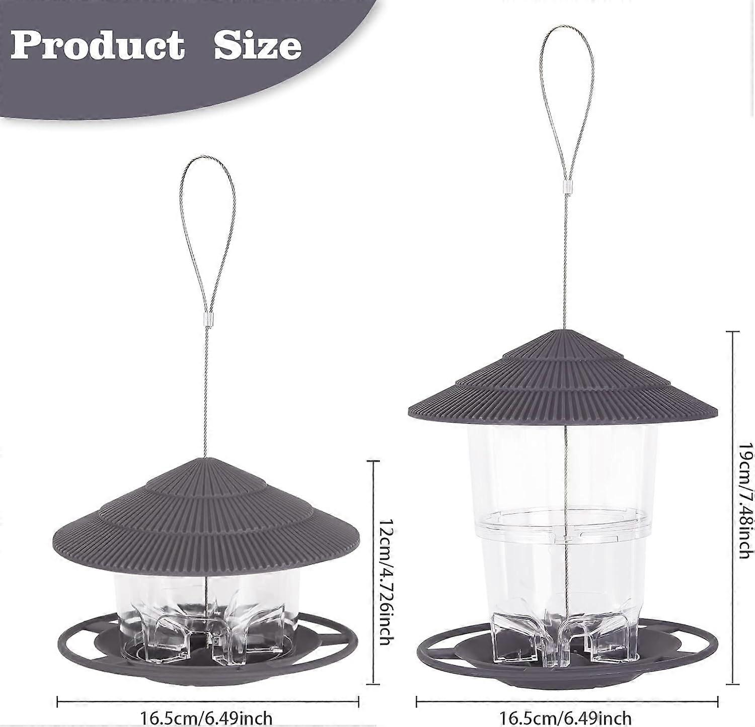 Hanging Bird House Lantern Bird House Bird Feeder with Roof Outdoor ...