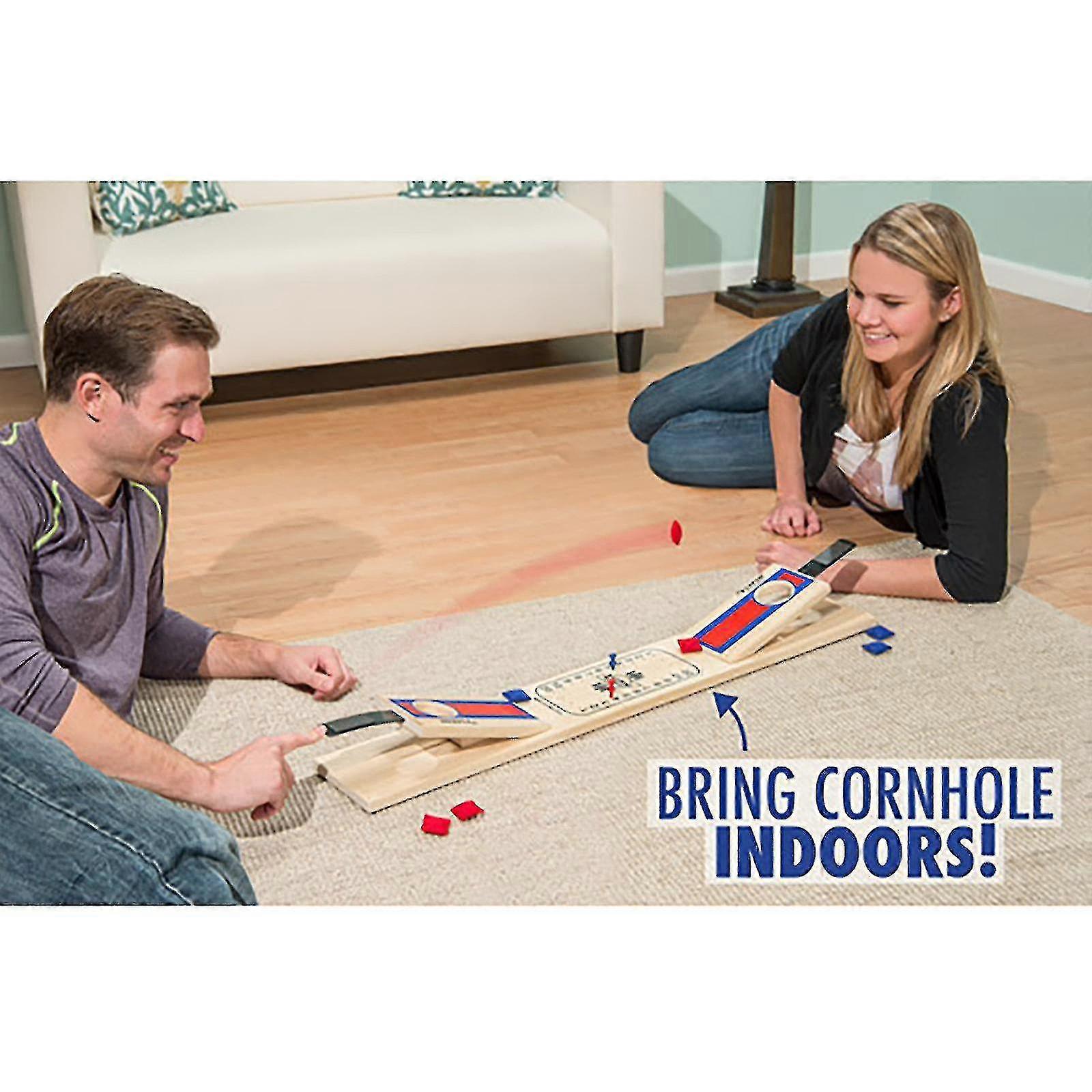 Tabletop Cornhole Set Mini Portable Hole Boards And 8 Bean-bags Toss ...