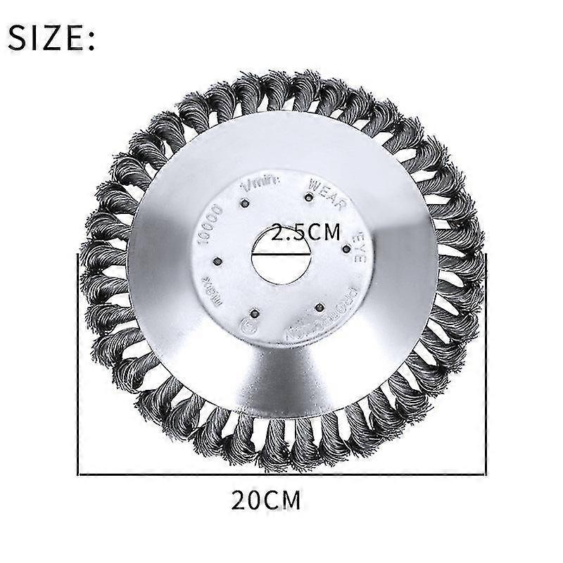 Steel wire disc grass head twisted wire grass head mow grass plate ...