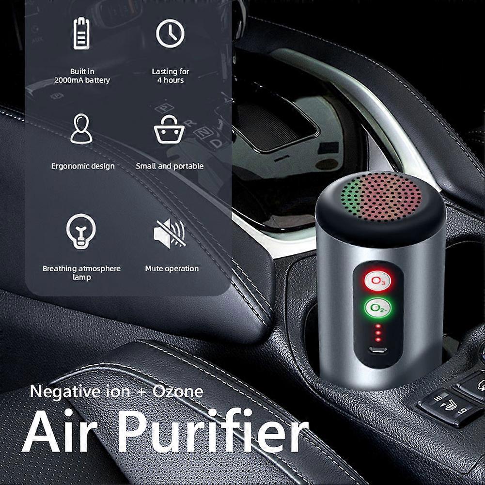 Portable Car Air Purifier USB Rechargeable Ionizer | Fruugo UK