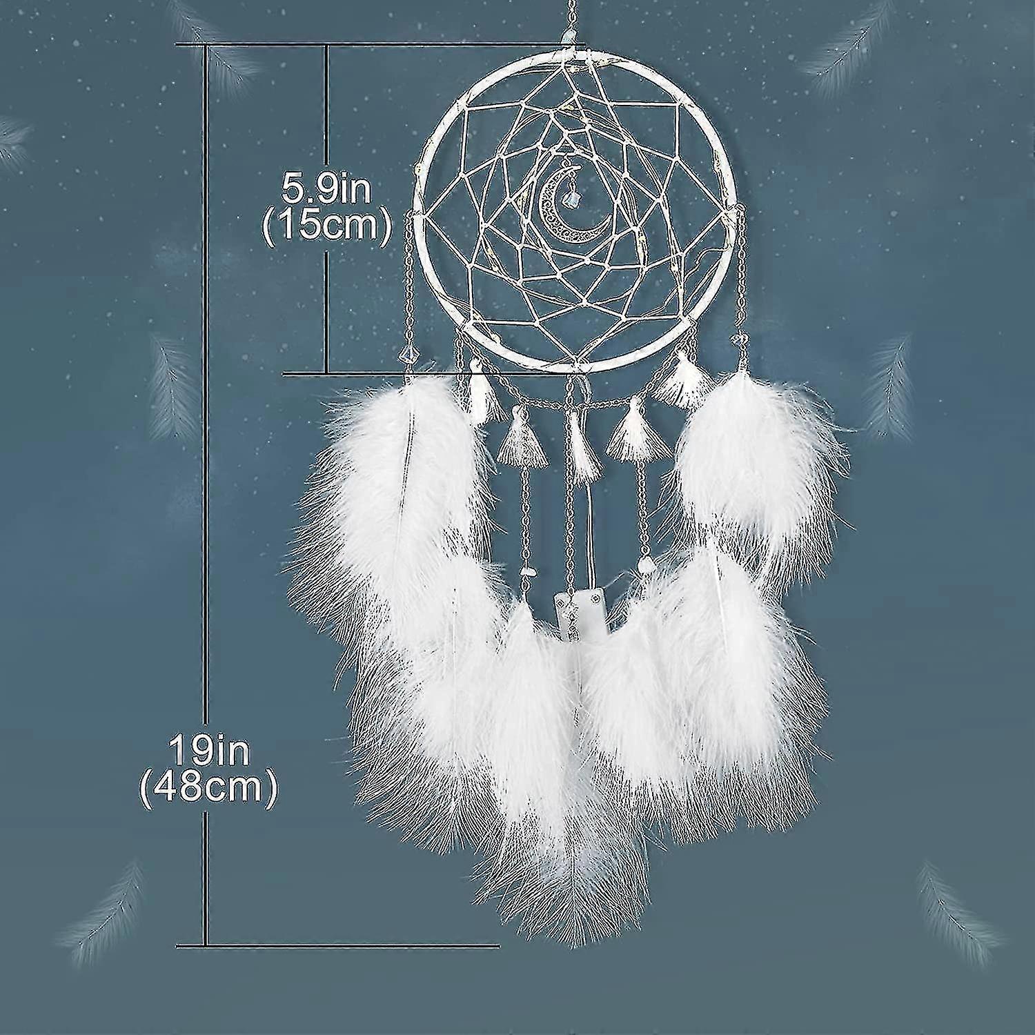 Dream Catcher With Led Light, Handmade Dream Catcher With Feathers T ...