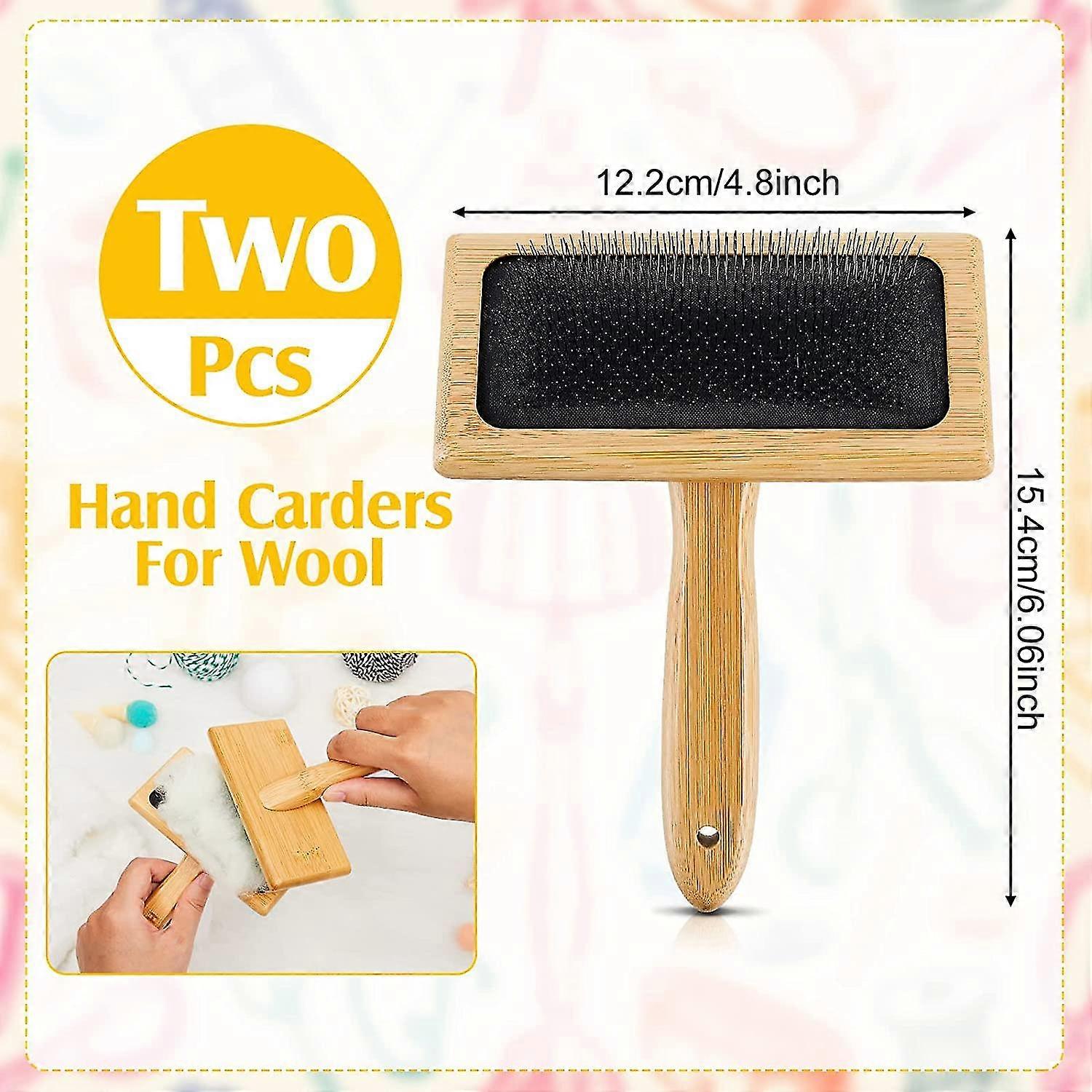 2 Wool Cardstock For Wool And Wood, Carding Brushes,dog Brush | Fruugo UK