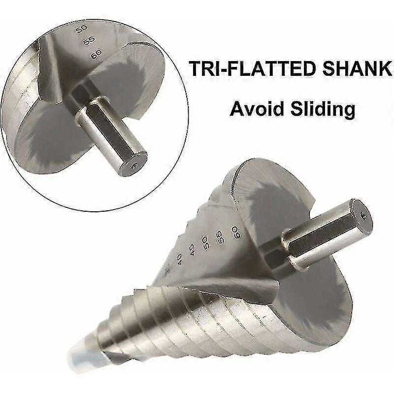 HSS Step Drill Bit 6-60mm - Spiral Drill Bit Large Size Cone Drill Bit ...