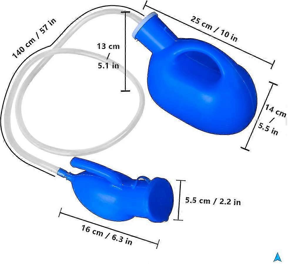 Men's Urinal With Hand-held 2000ml Large Capacity Portable Urine Cup ...