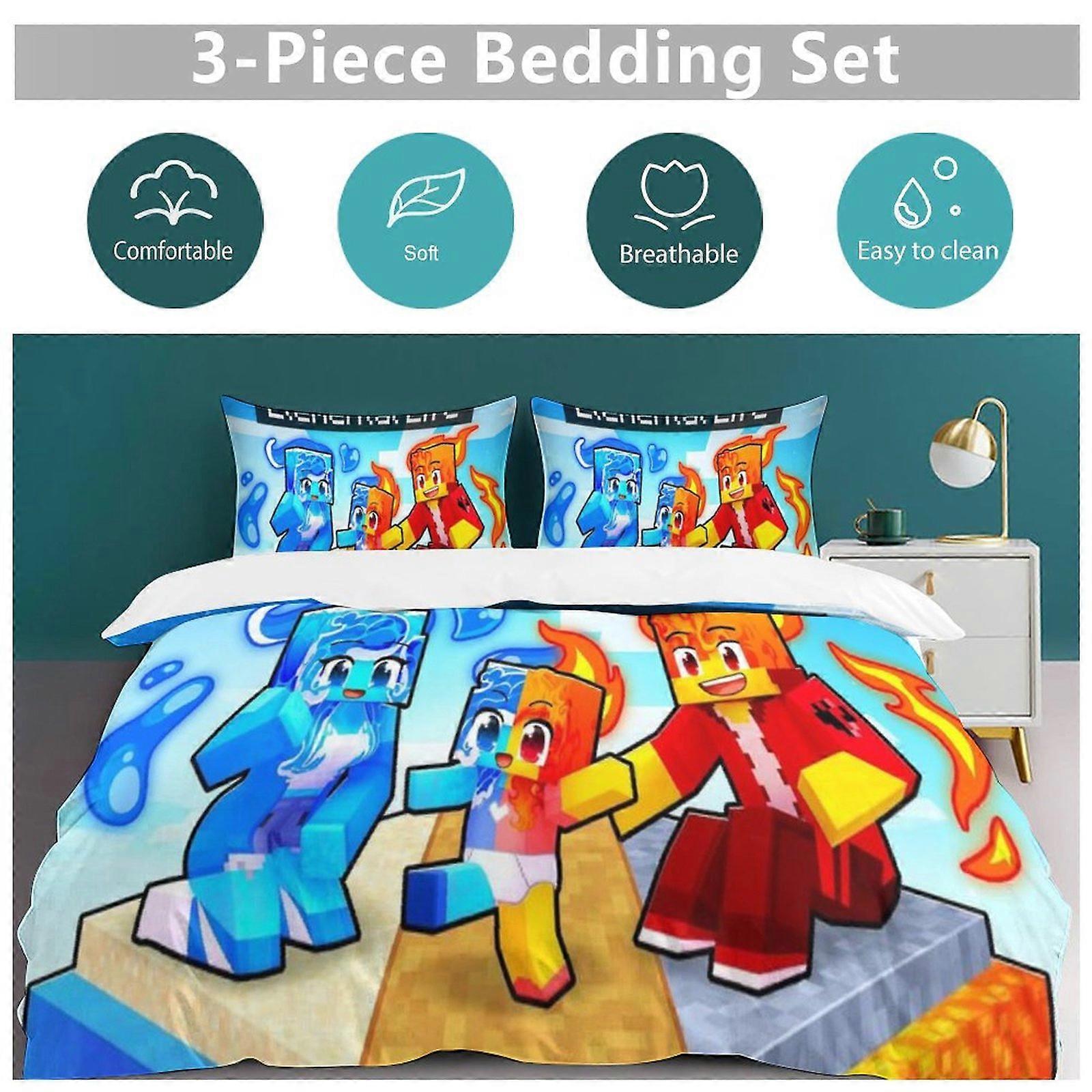 Bedding set XU646 Aphmau Down Duvet Cover Lightweight 3-piece Set, 1 ...