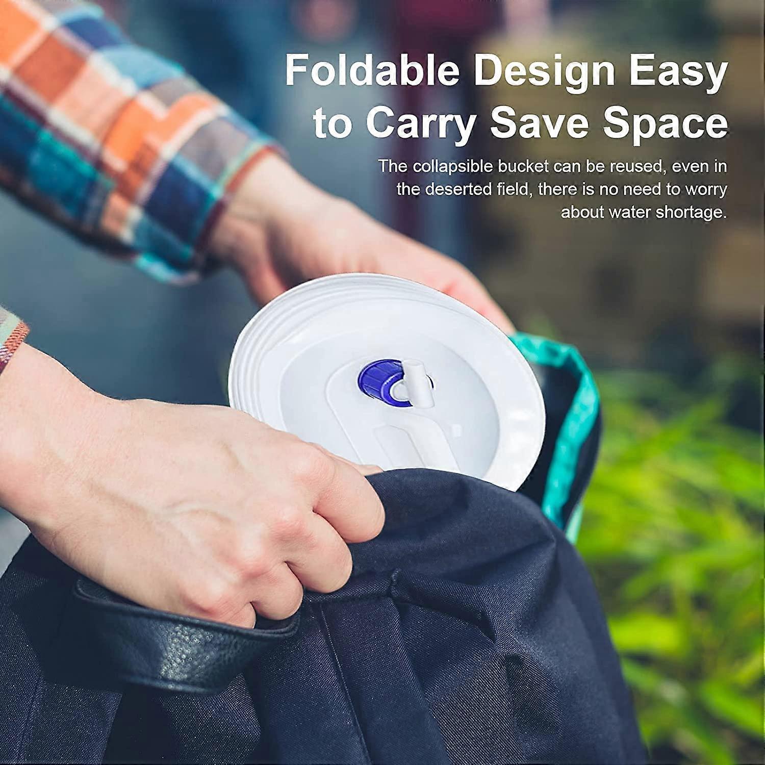 Collapsible Water Container 10L, Camping Water Containers with Tap,Portable & Folding Water ...