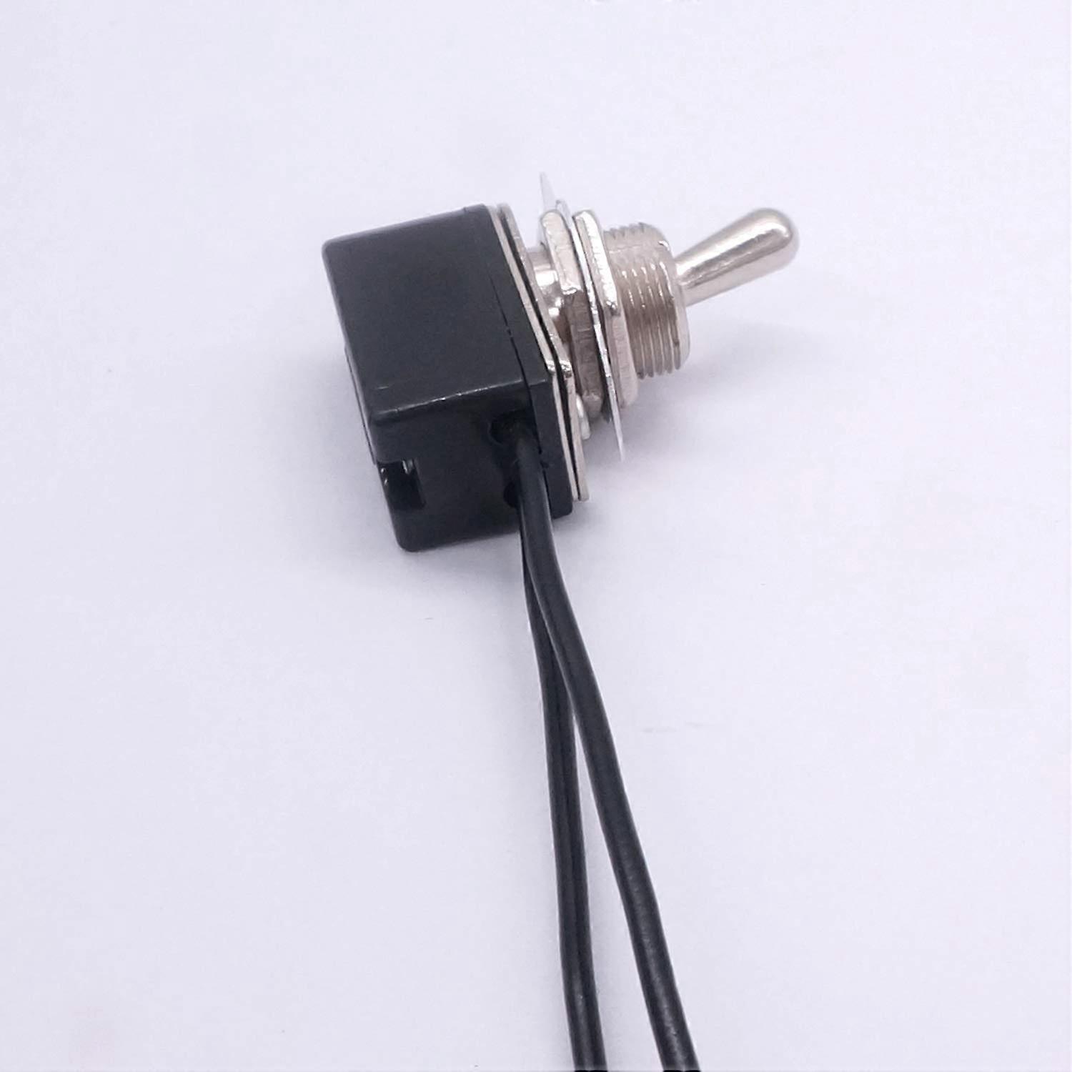 2pcs SPST Toggle Switch - Latching ON/Off Rocker Arm Switch | Fruugo UK