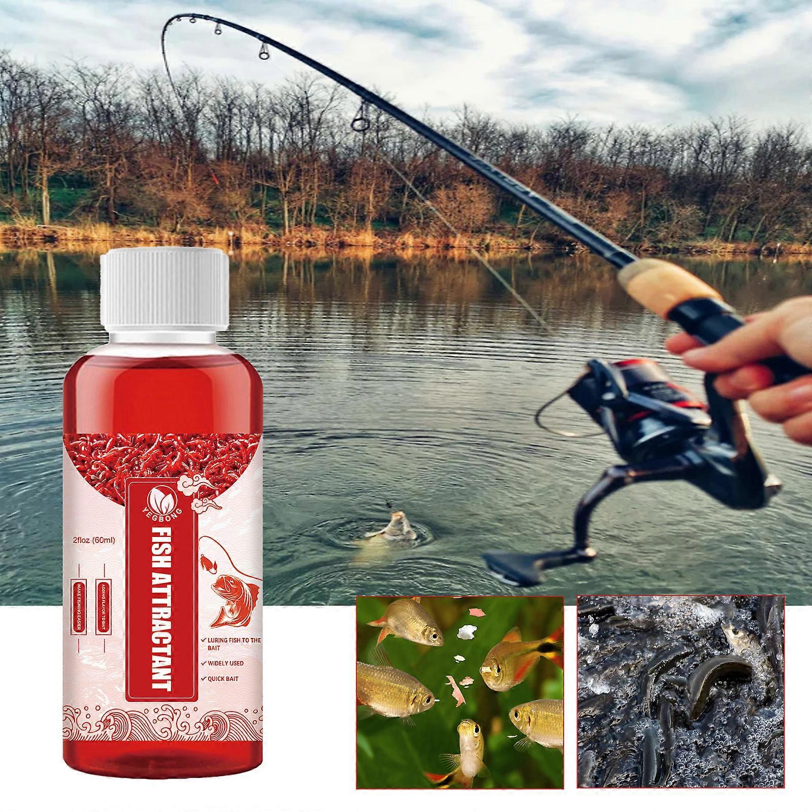 Red Worm Liquid Bait, Fish Scent Bait Fish Additive, Concentrated ...