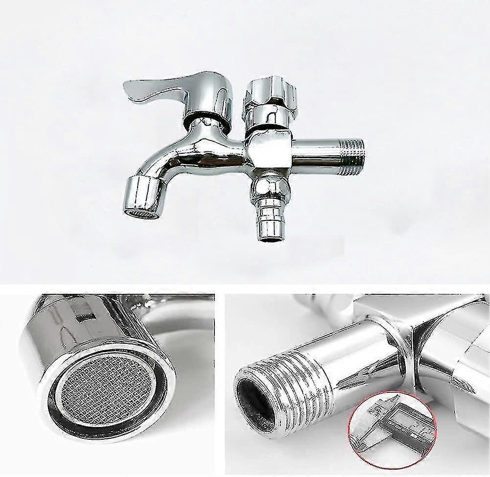 Outdoor Faucet Double Outlet Faucet,double Outlet Garden Faucethigh ...