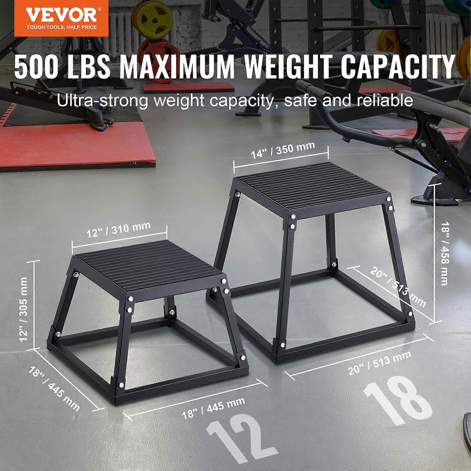 Plyometric Jump Box, 18 Inch Plyo Box, Steel Plyometric Platform and ...